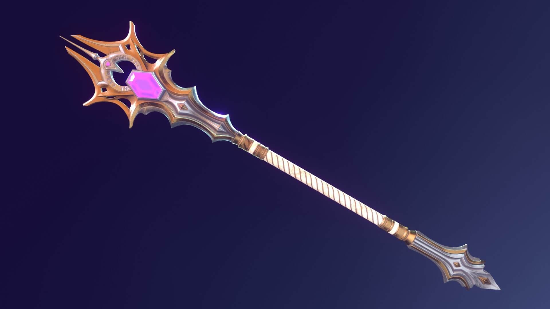 Fantasy Staff Pack 03 - 3D Model by Zilbeerman