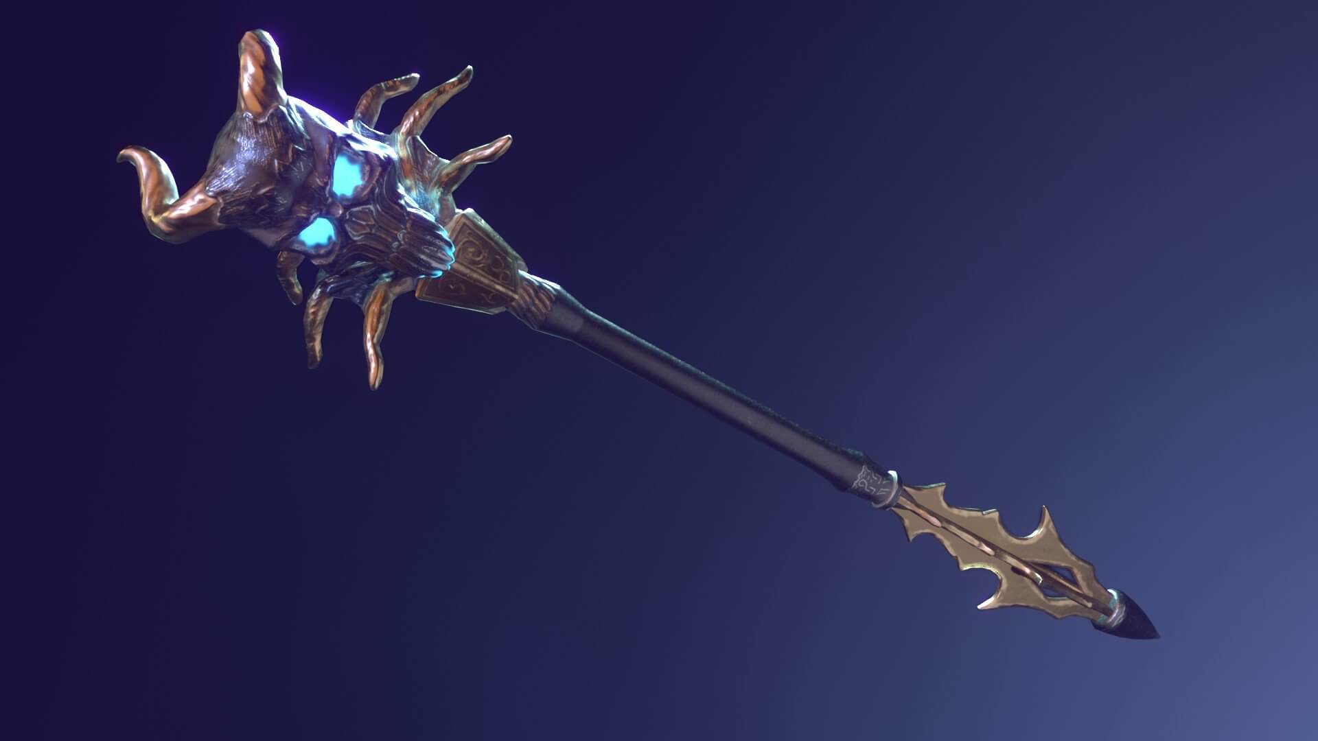 Fantasy Staff Pack 03 - 3D Model by Zilbeerman
