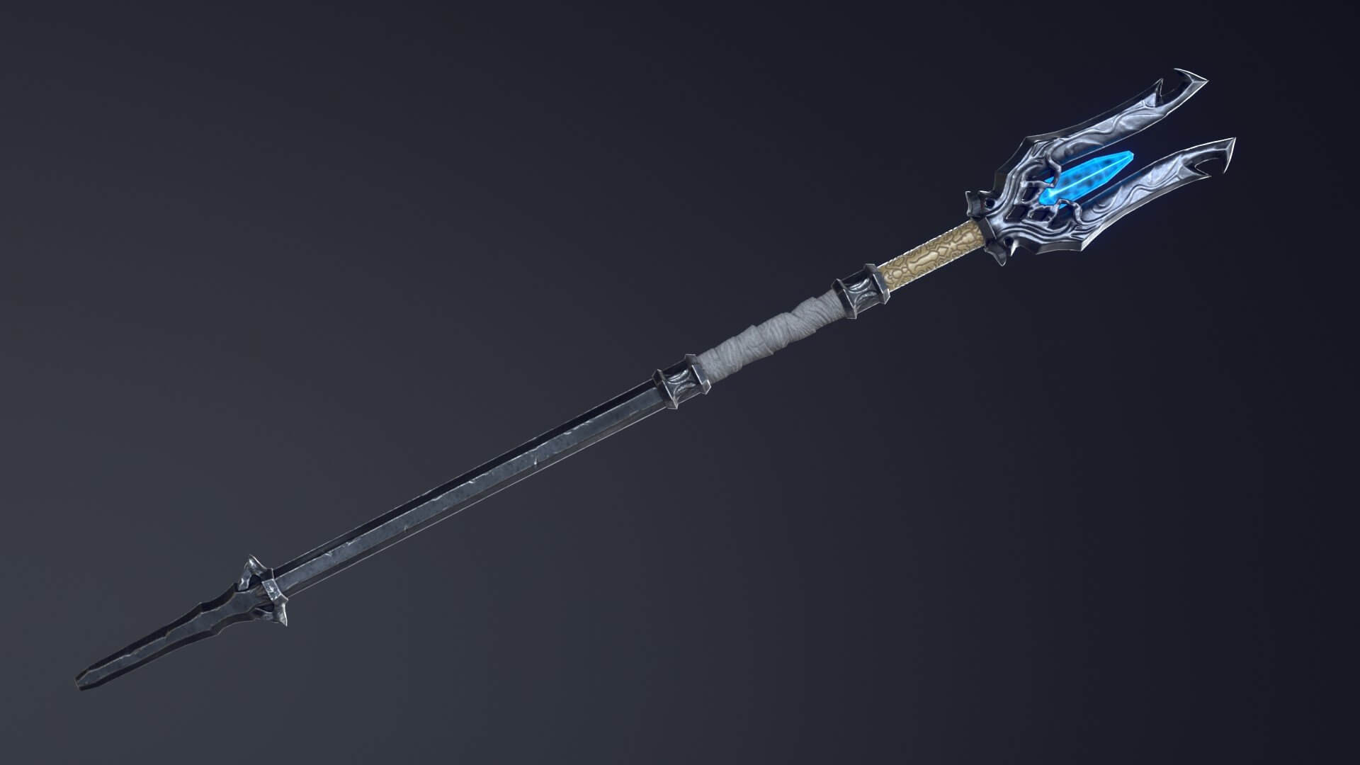 Fantasy Staff Set 05 - 3D Model by Zilbeerman