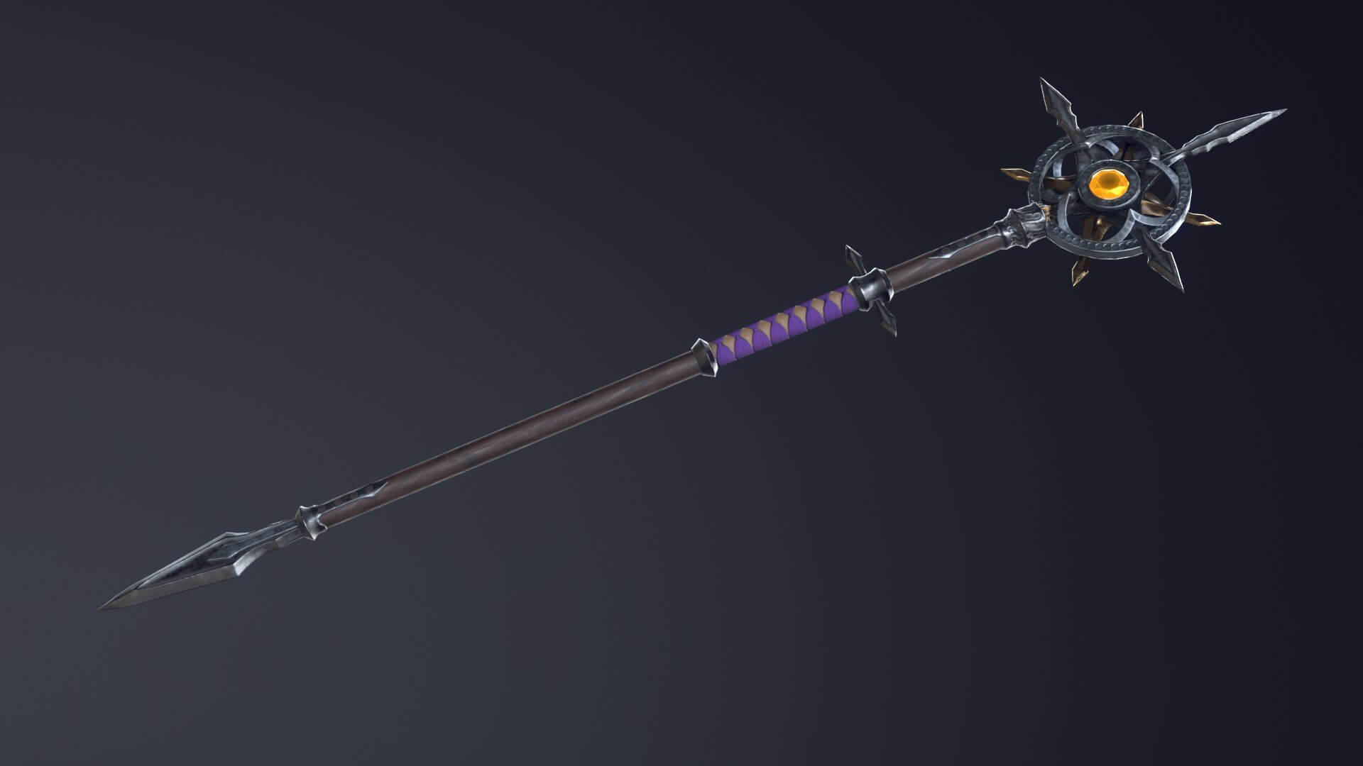 Fantasy Staff Set 05 - 3D Model by Zilbeerman