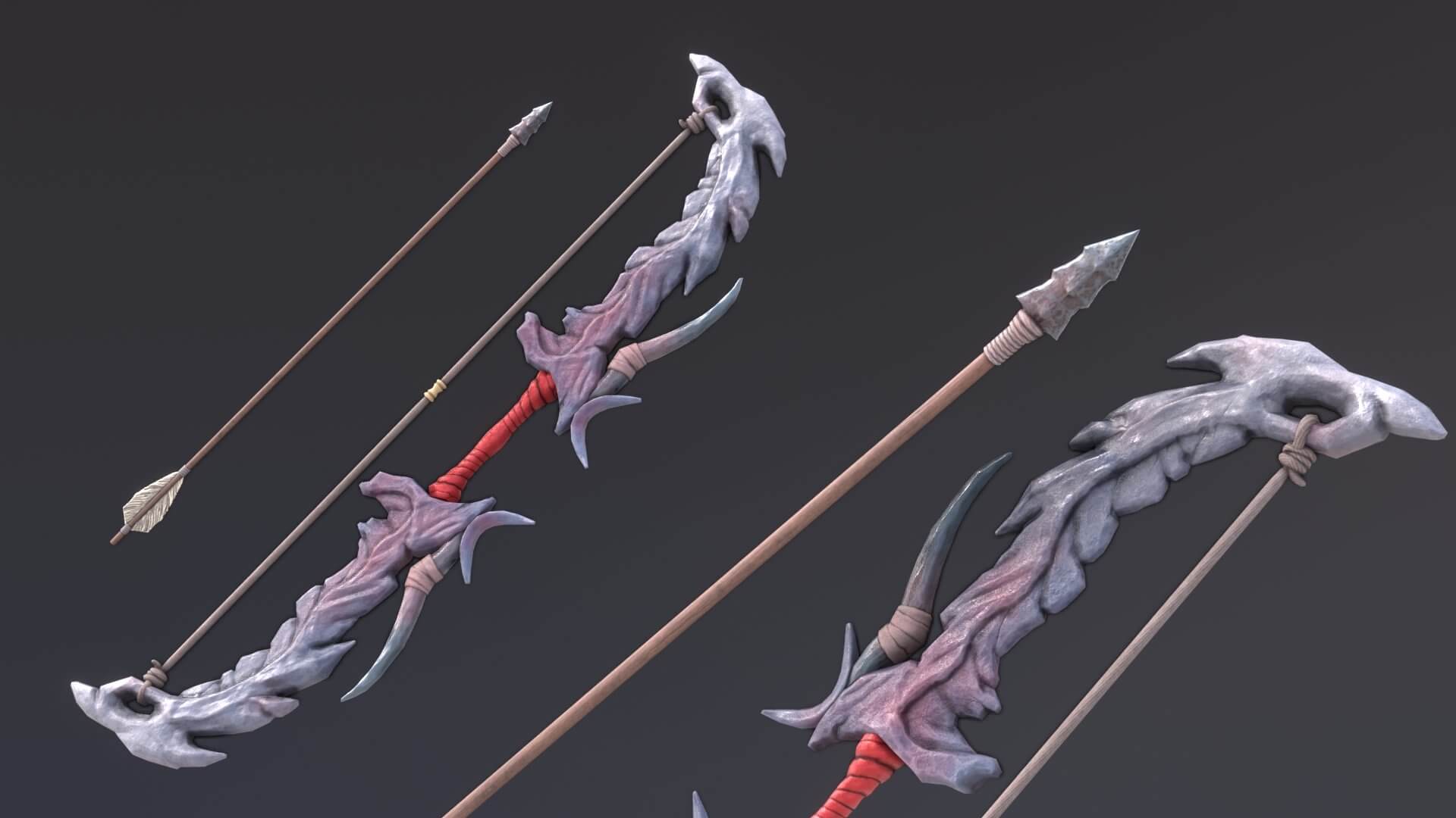 Fantasy Weapon Stone Set - 3D Model by Zilbeerman