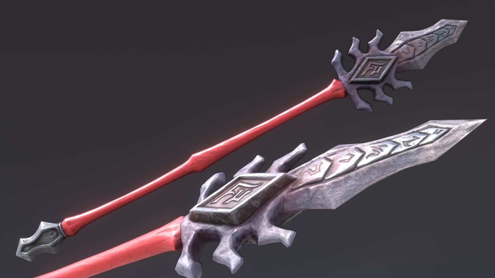 Fantasy Weapon Stone Set - 3D Model by Zilbeerman