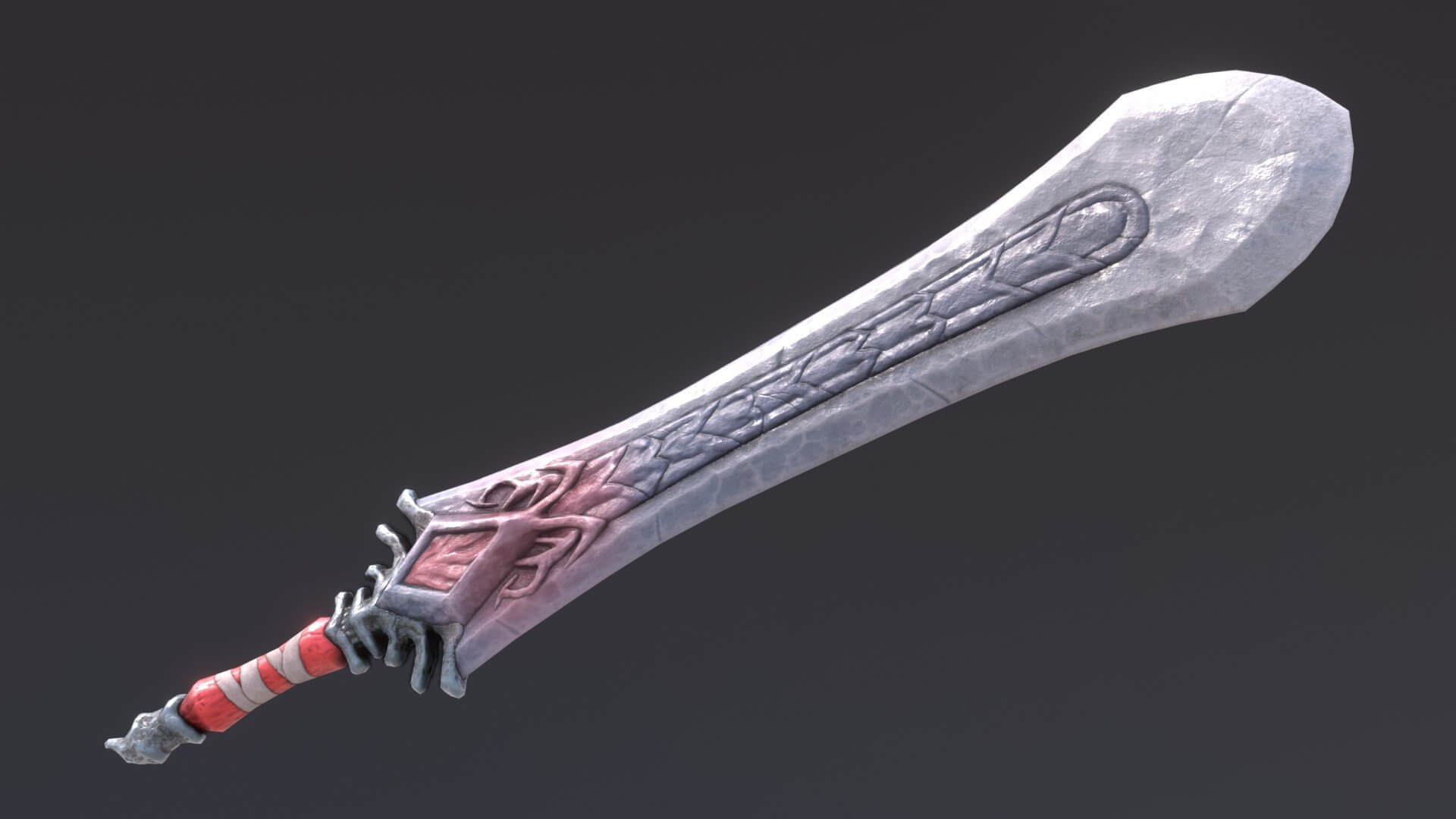 Fantasy Weapon Stone Set - 3D Model by Zilbeerman