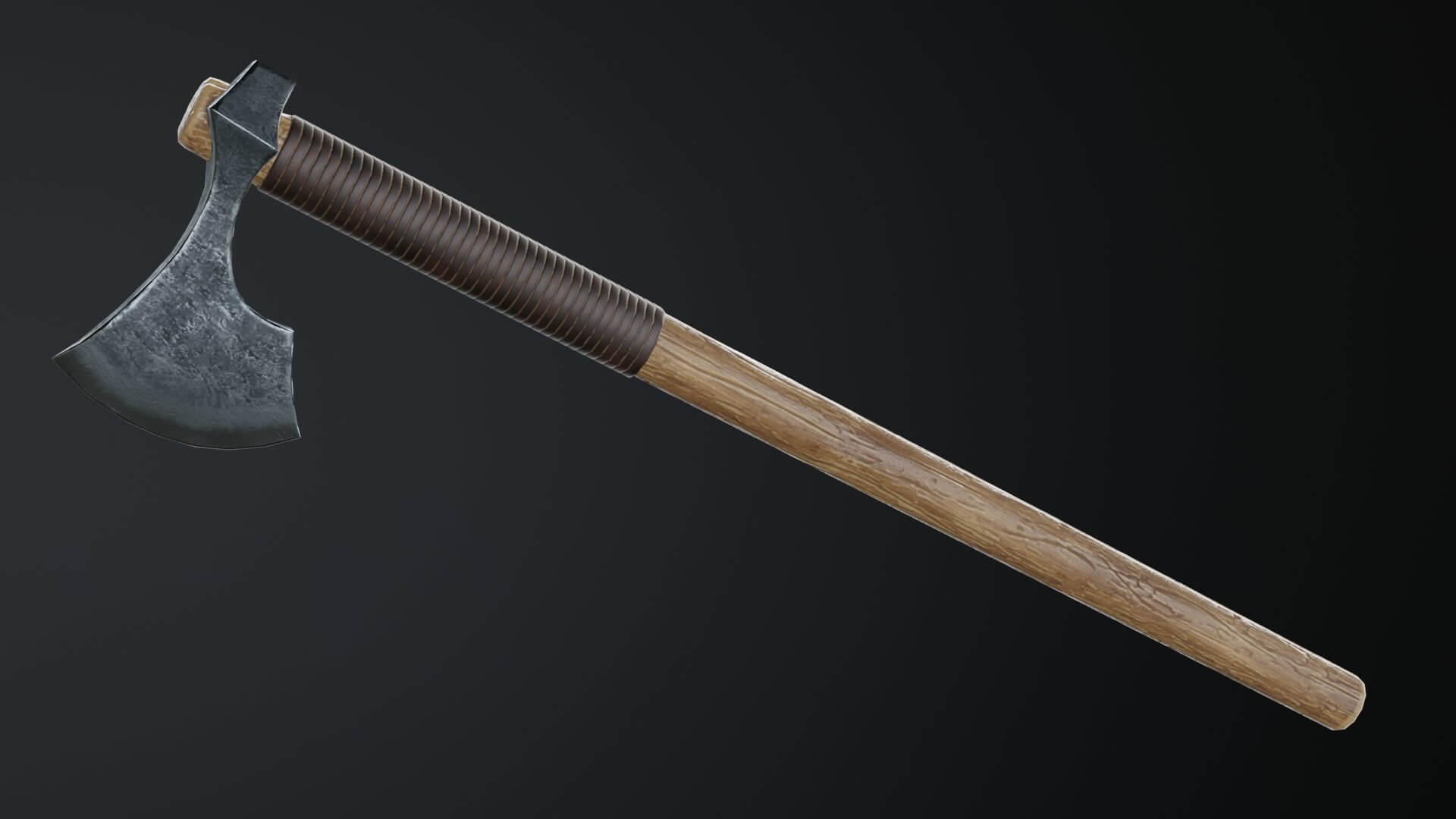 Medieval Ax Set 01 - 3D Model by Zilbeerman