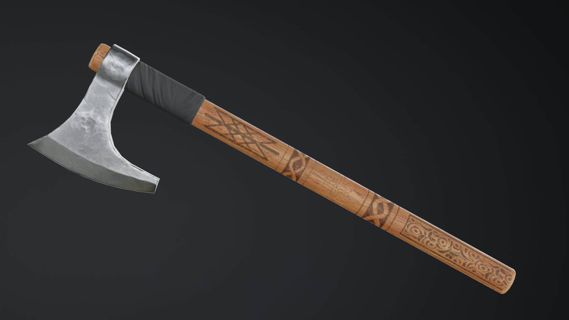 Medieval Ax Set 01 - 3D Model by Zilbeerman