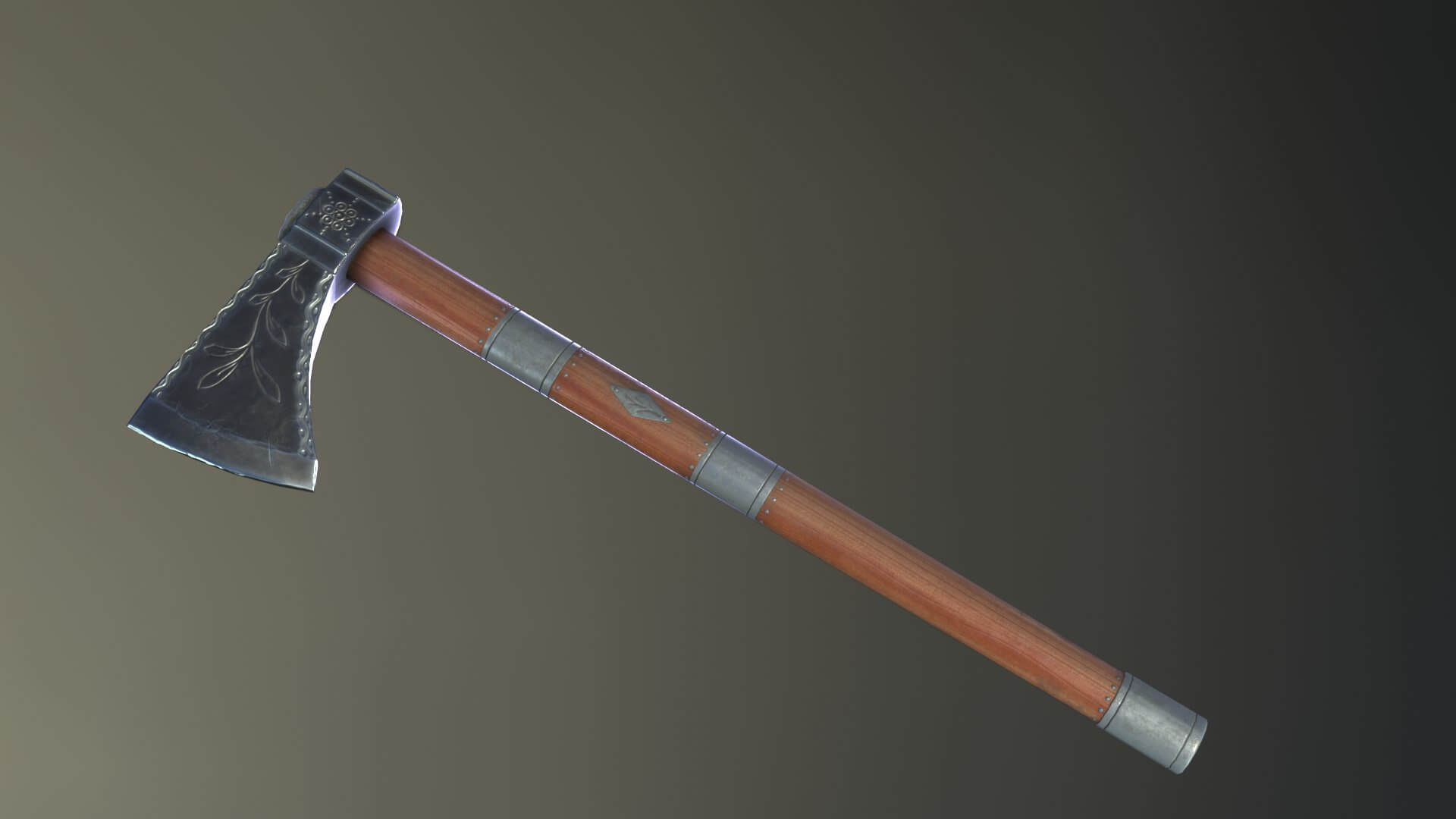 Medieval Ax Set 02 - 3D Model by Zilbeerman