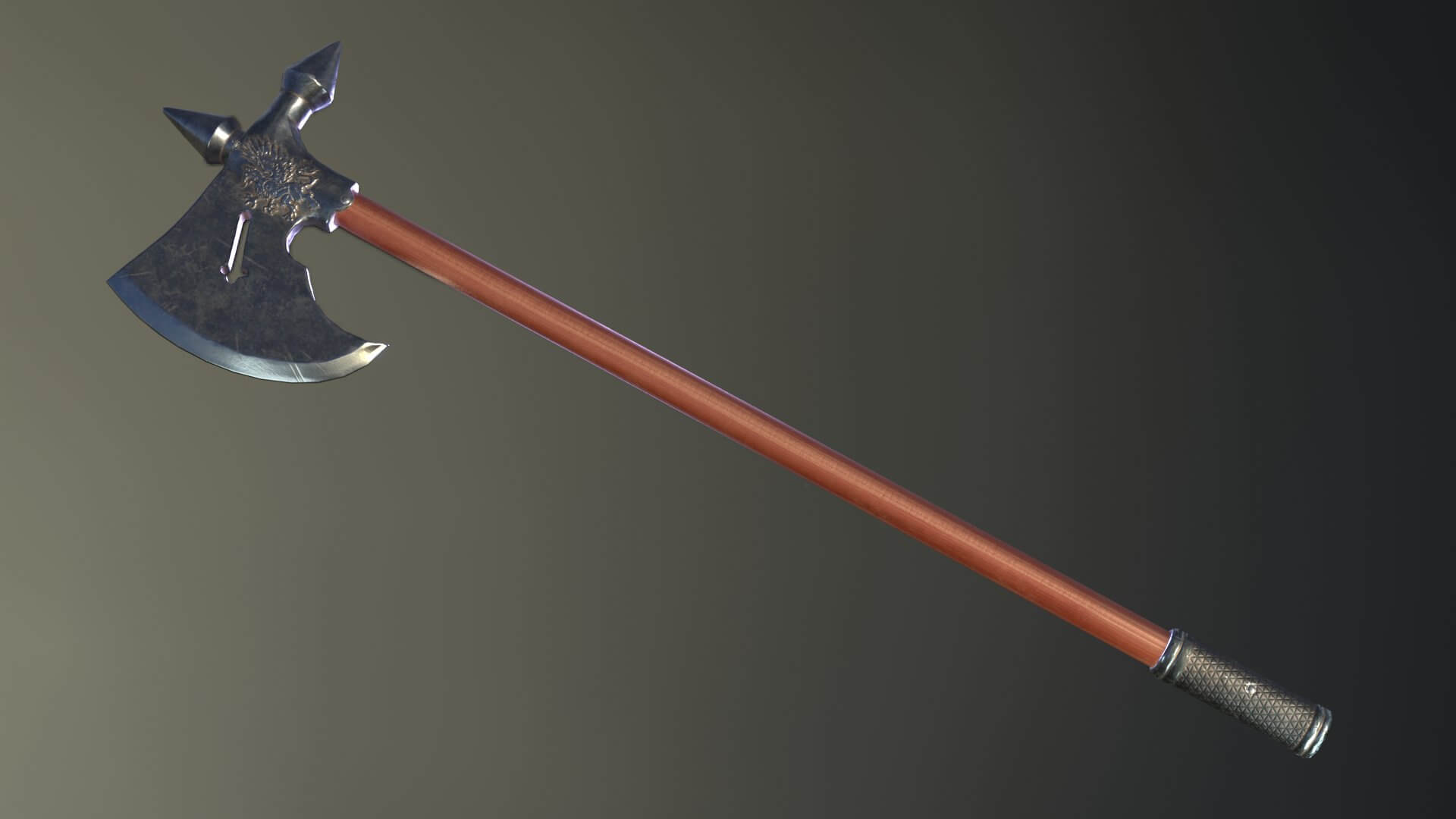 Medieval Ax Set 02 - 3D Model by Zilbeerman