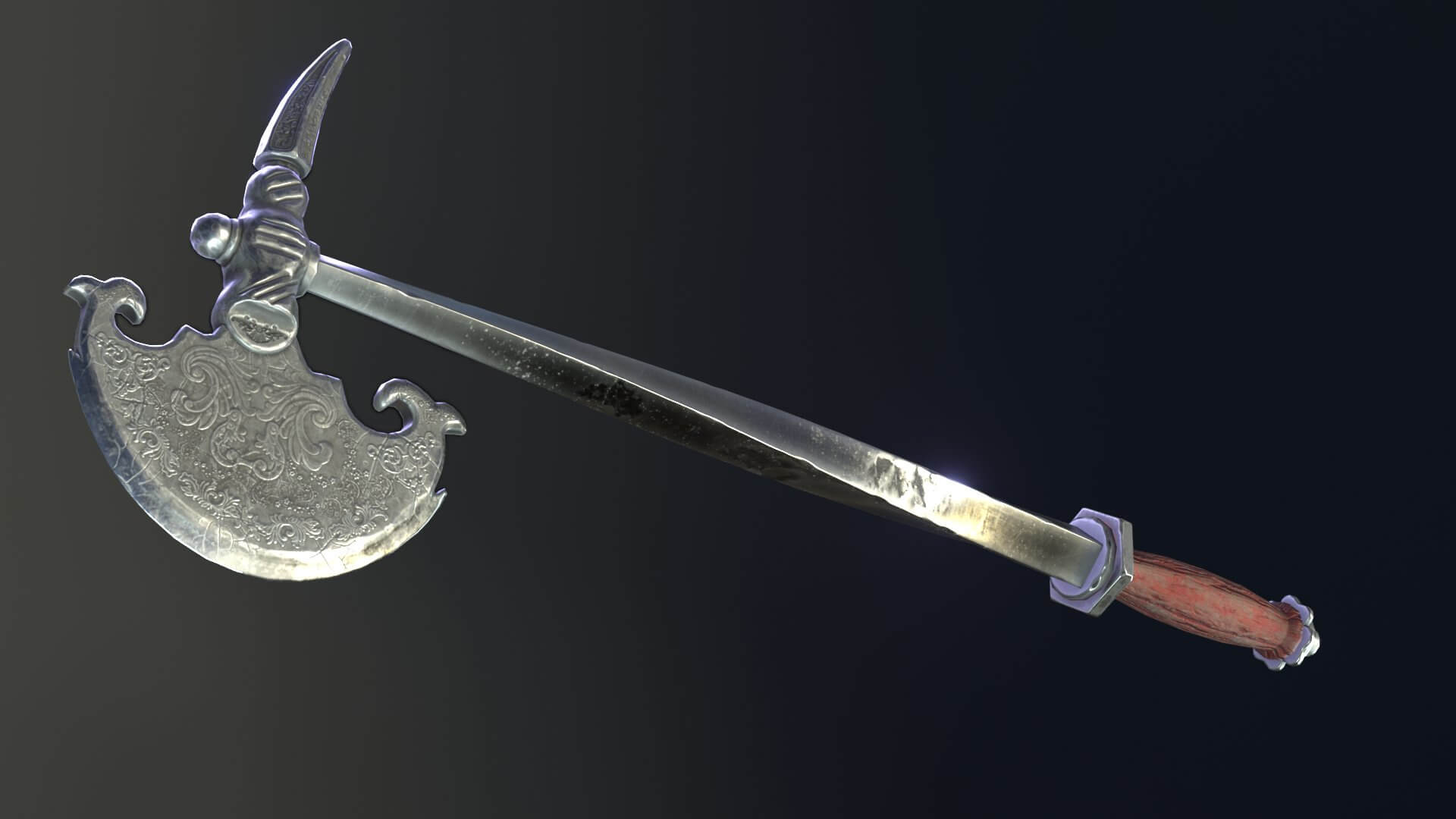 Medieval Ax Set 02 - 3D Model by Zilbeerman