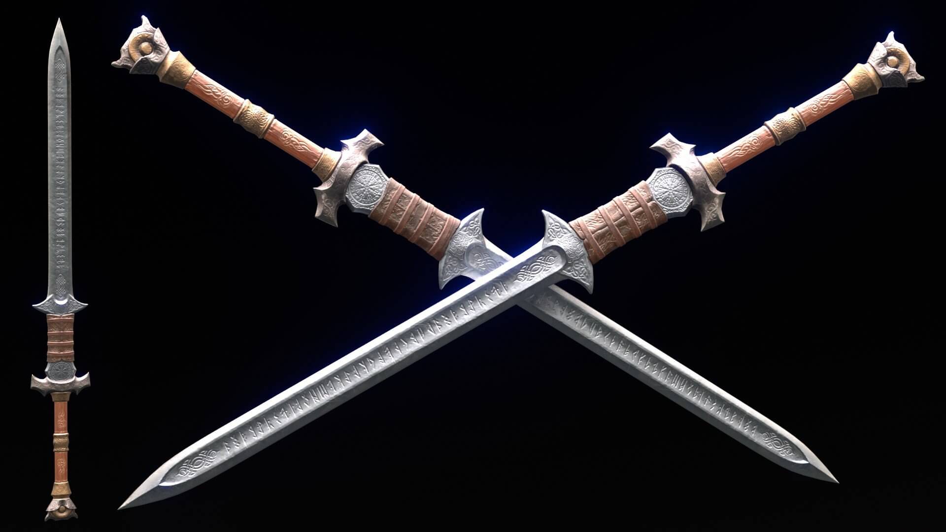 Nordic Fantasy Weapon Set 3D Model By Zilbeerman nordic-fantasy-weapon-set-3d-model-by-zilbeerman