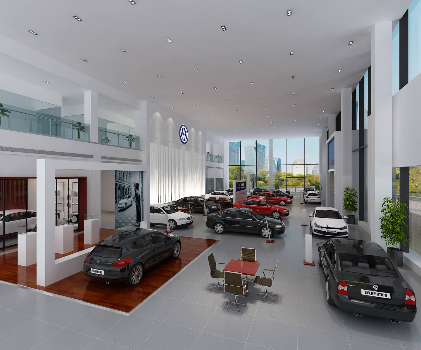Car Dealership, Volkswagen Sales, Interior Design - 3D Model by zjls9933