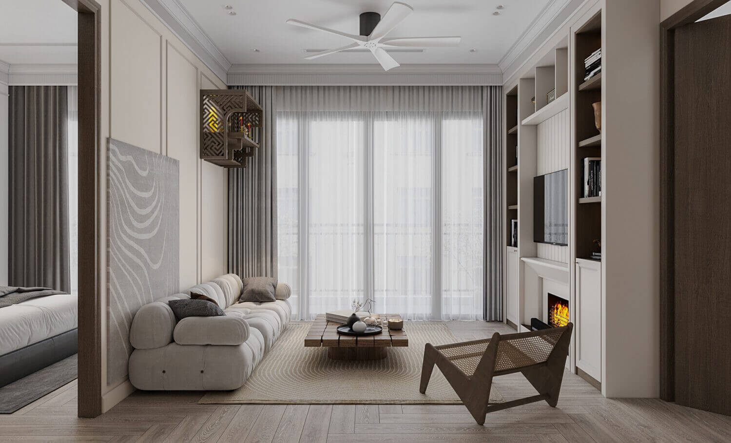 Living Room Interior - 3D Model by zjls9933