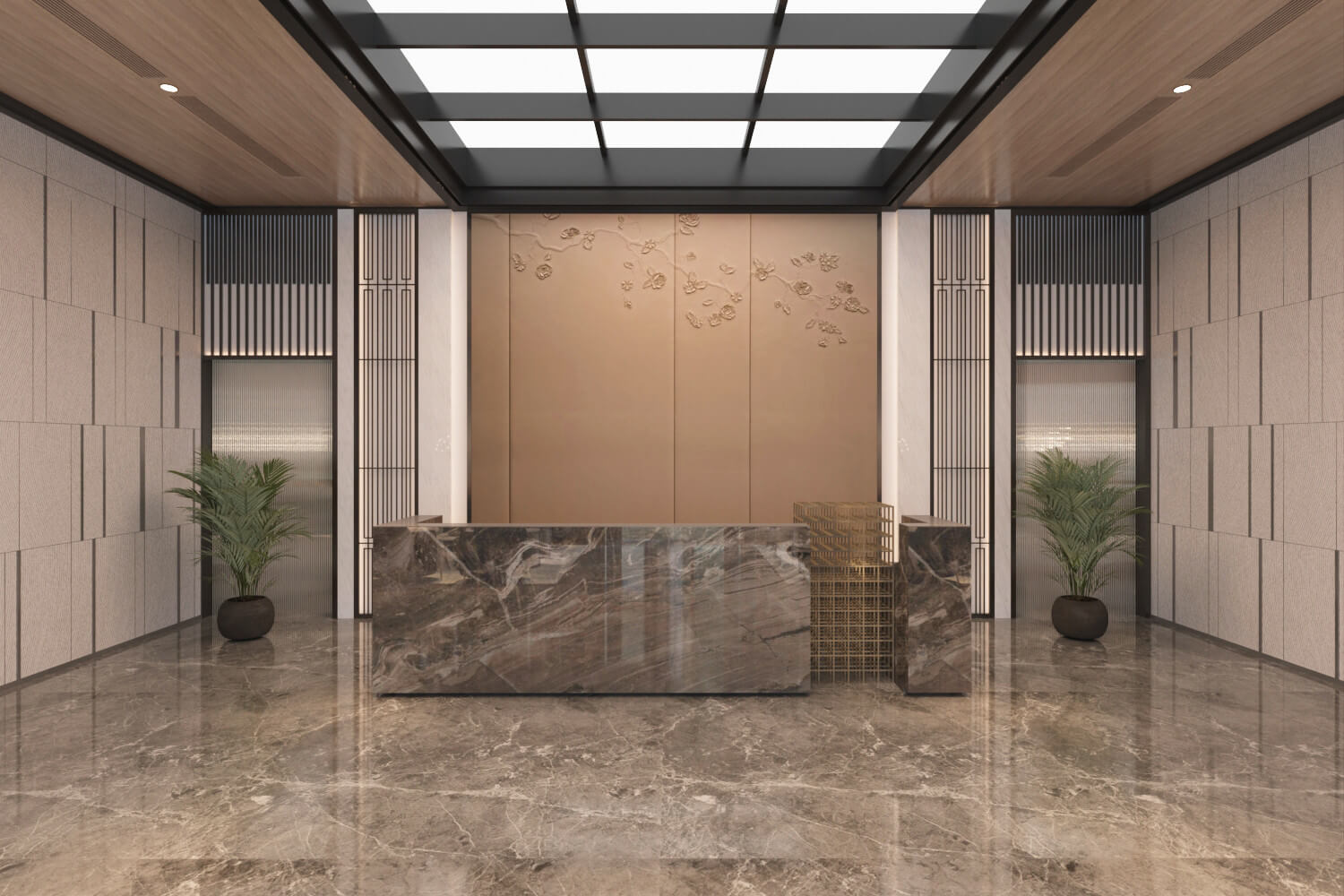 Front Desk Lobby - 3D Model by zjls9933