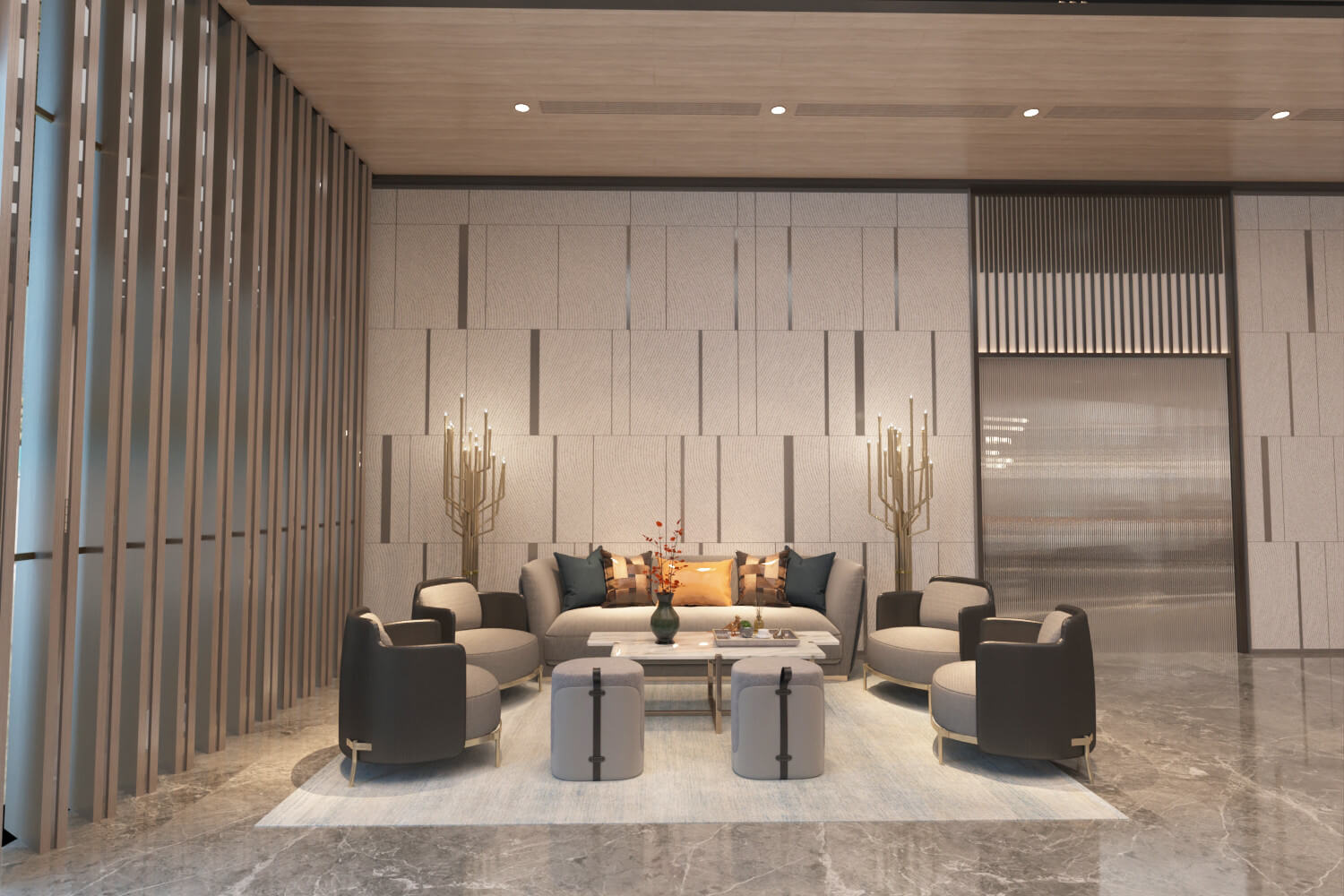 Front Desk Lobby - 3D Model by zjls9933