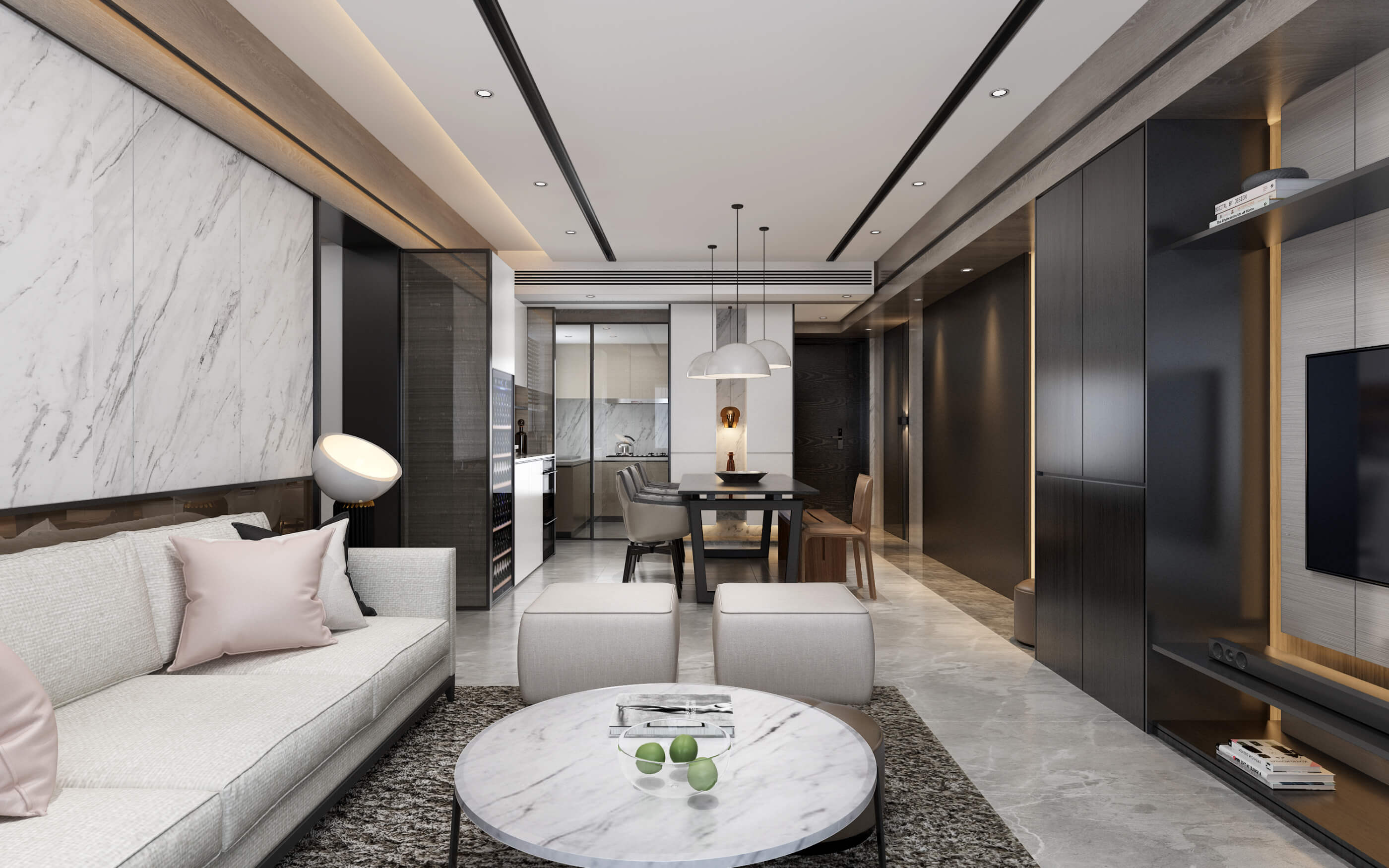 Indoor Living Room - 3D Model by zjls9933