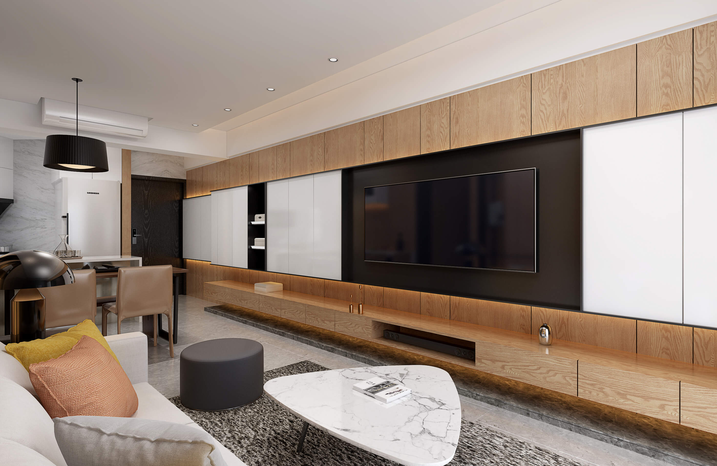 Indoor Living Room - 3D Model by zjls9933