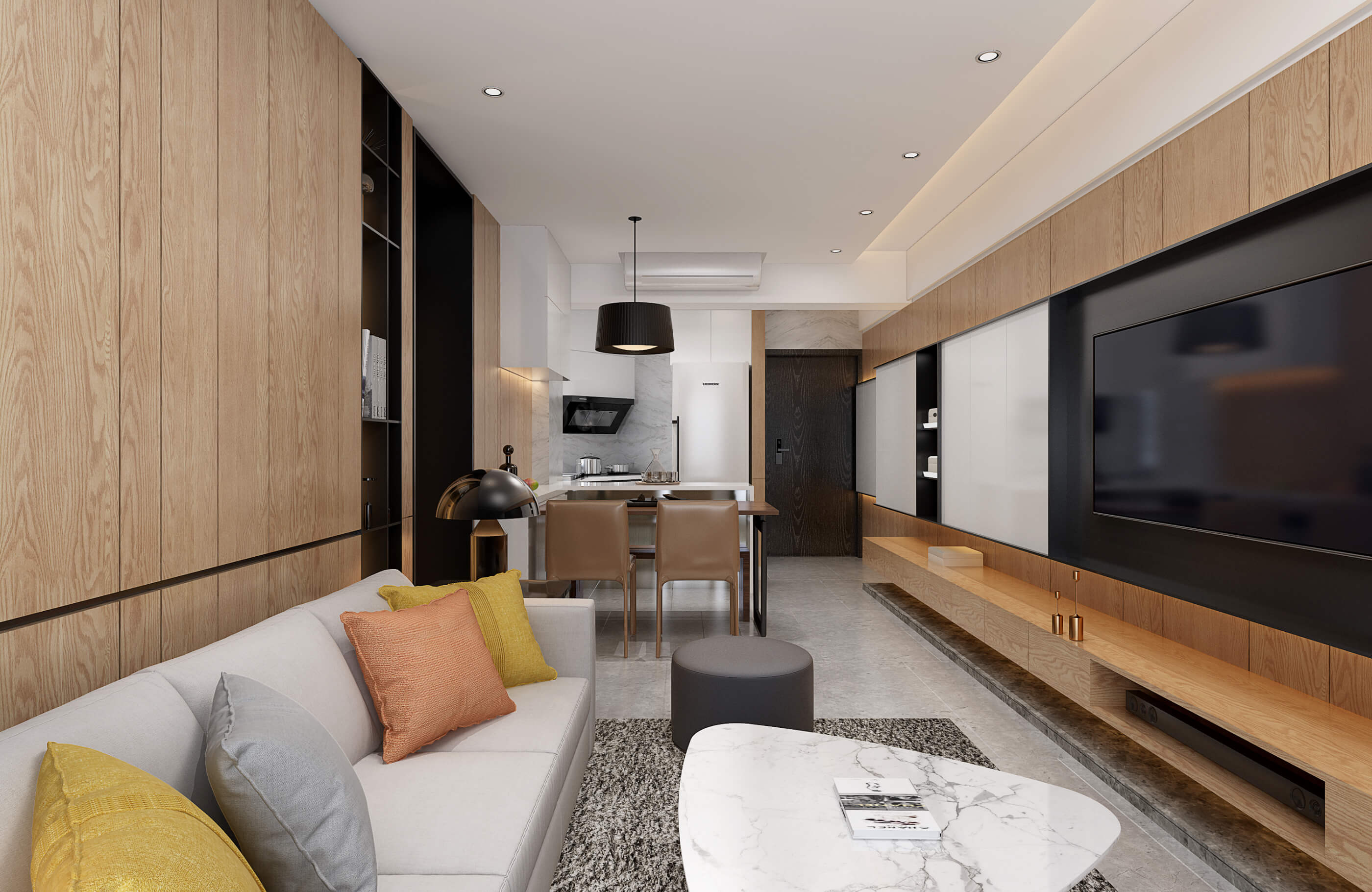 Indoor Living Room - 3D Model by zjls9933