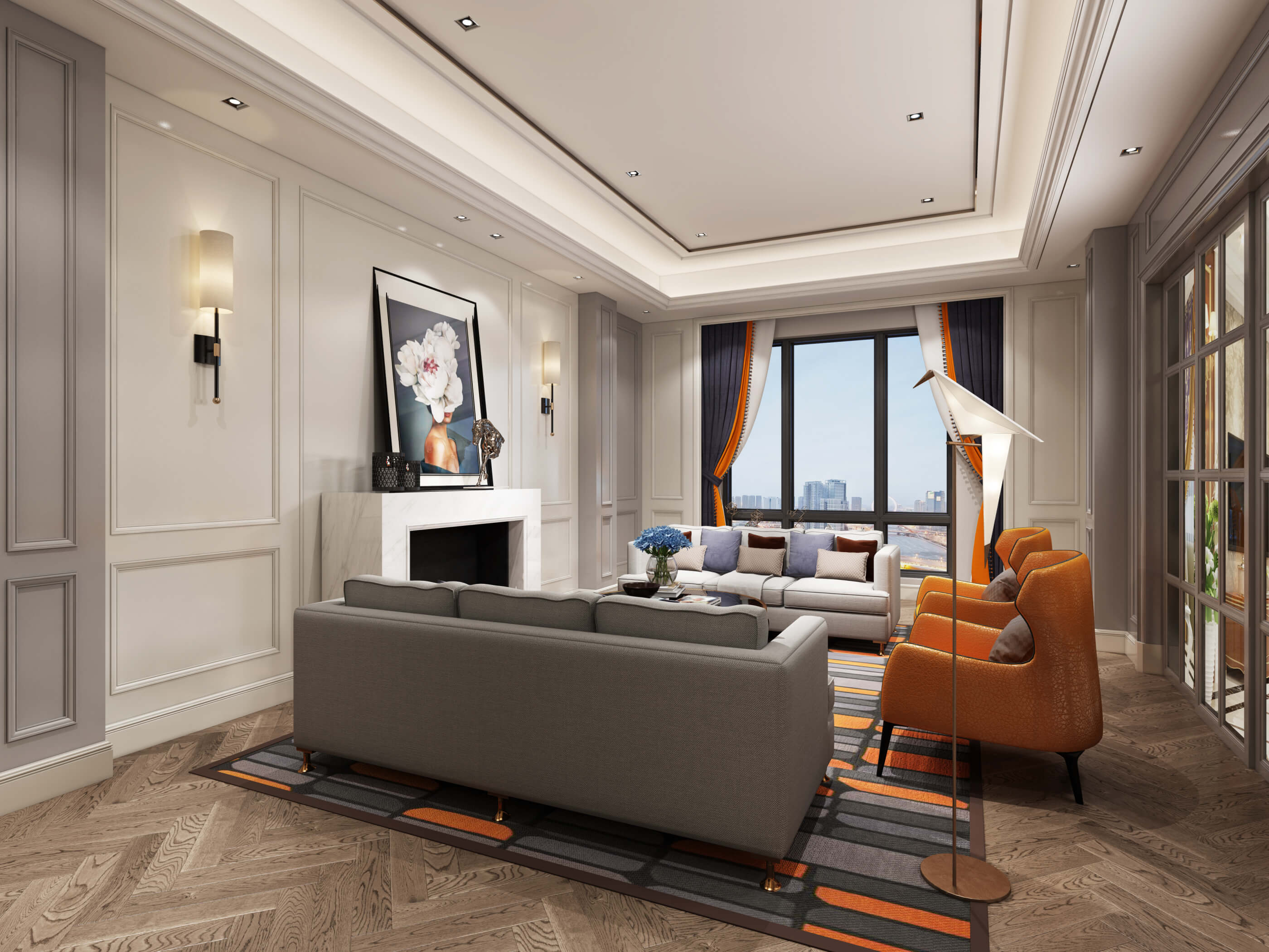 Indoor Living Room - 3D Model by zjls9933