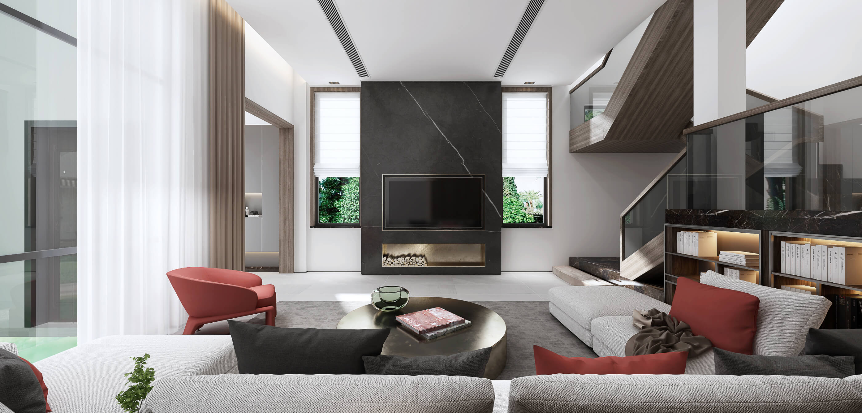 Indoor Living Room - 3D Model by zjls9933