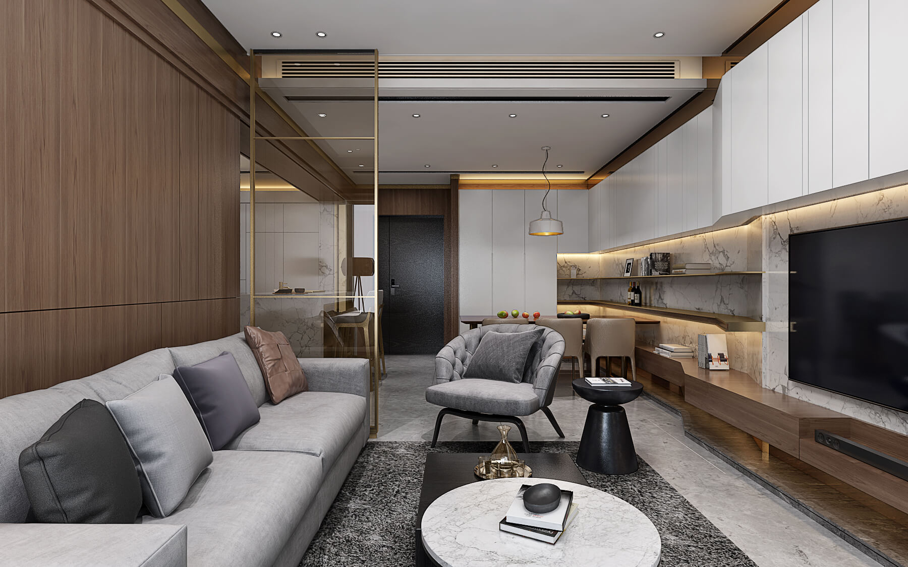 Indoor Living Room - 3D Model by zjls9933