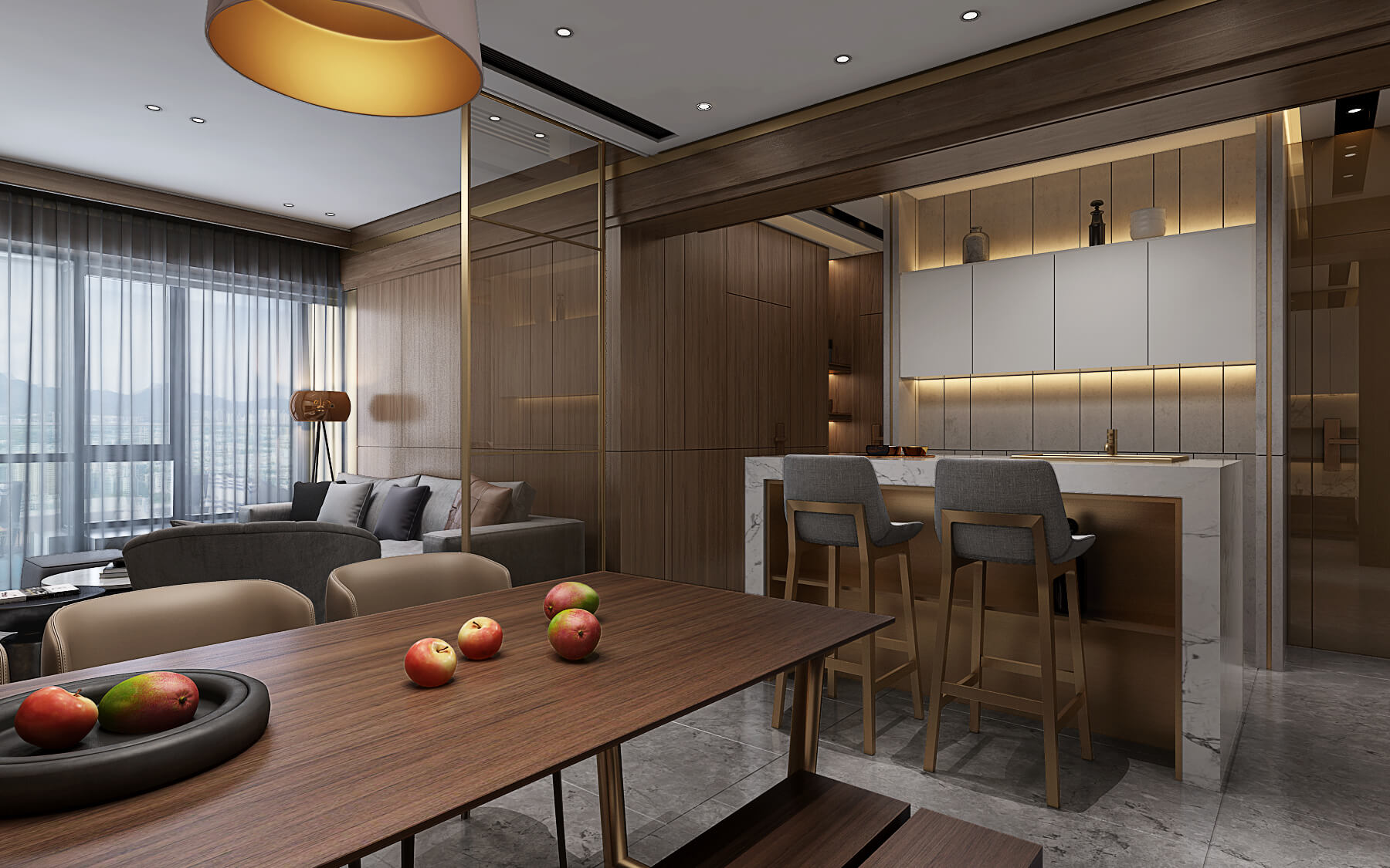 Indoor Living Room - 3D Model by zjls9933