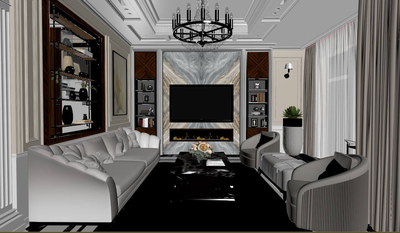Villa Interior - 3D Model by zjls9933
