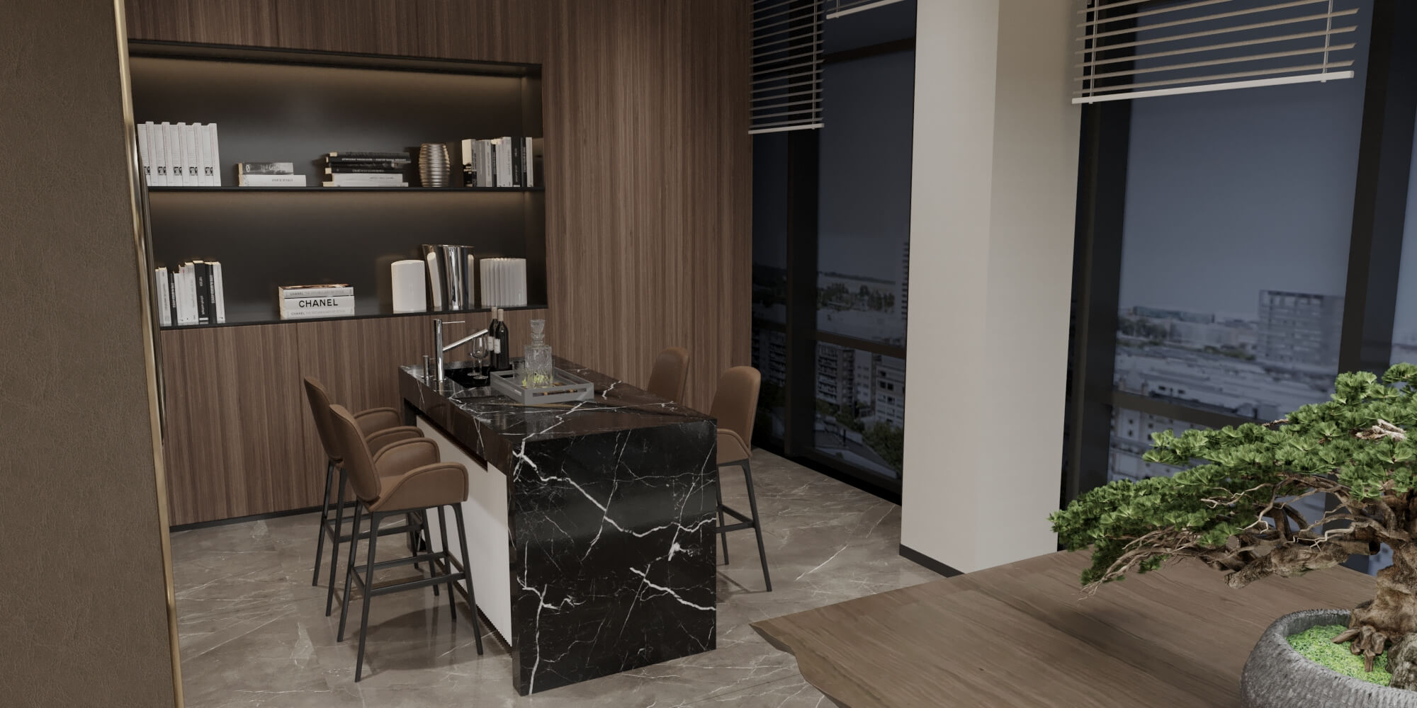 Interior Design, Office, Study - 3D Model by zjls9933
