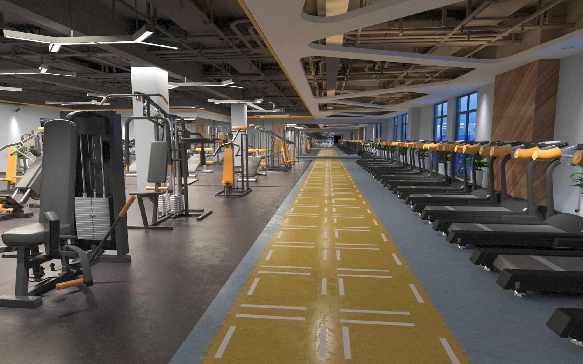 Internal Design Gym - 3D Model by zjls9933