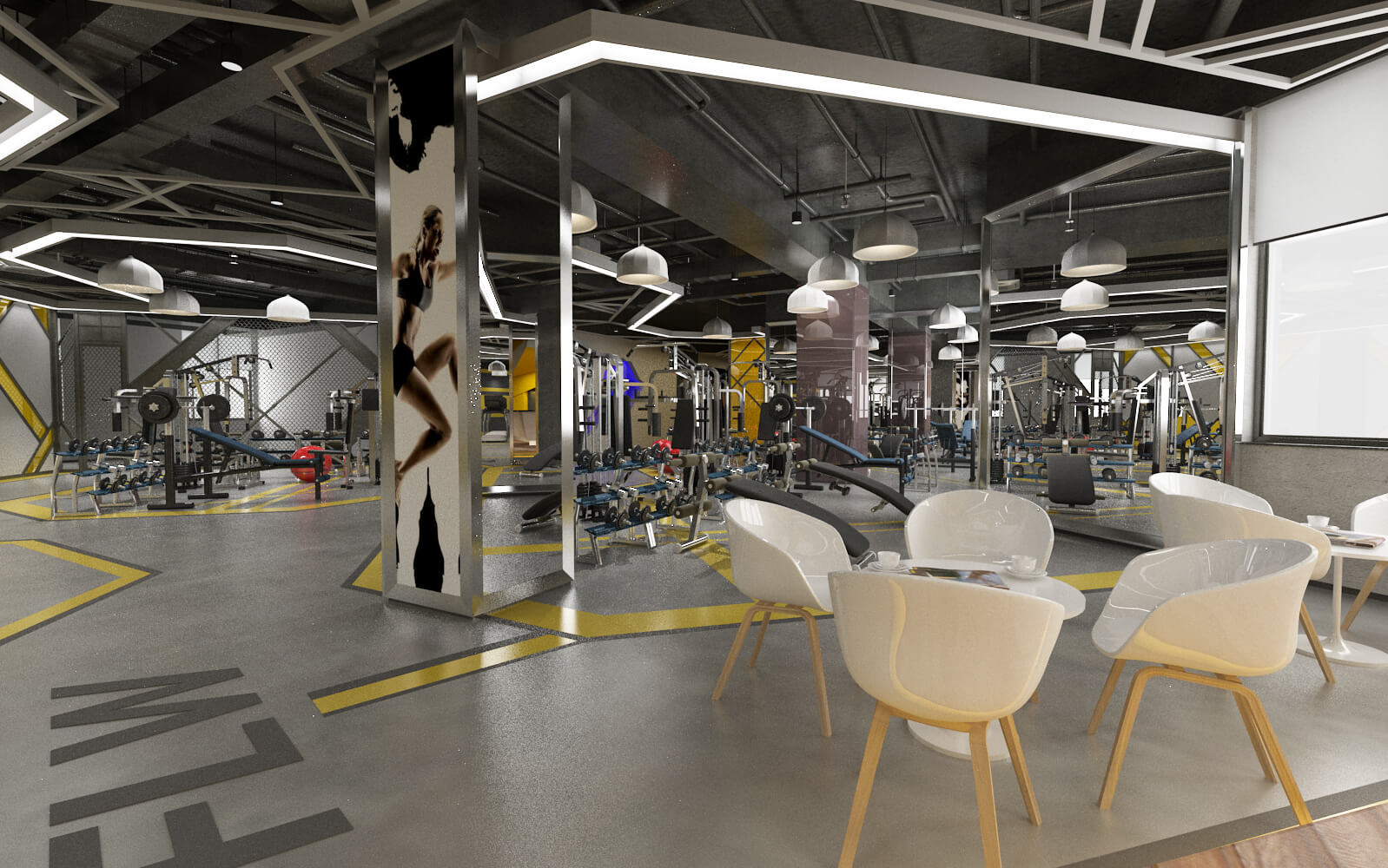 Internal Design Gym - 3D Model by zjls9933