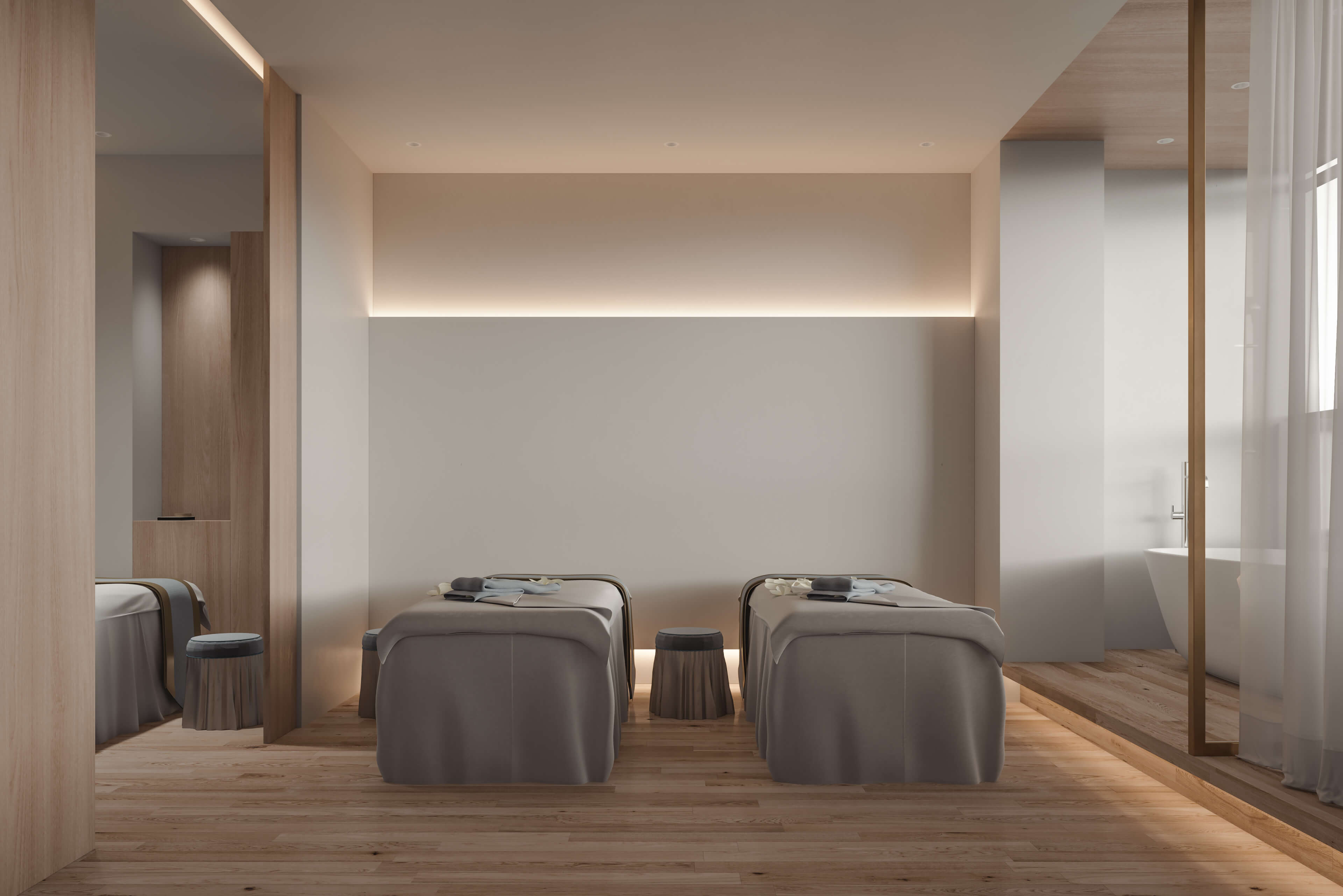 Internal Design, Health Center, Massage Club - 3D Model by zjls9933