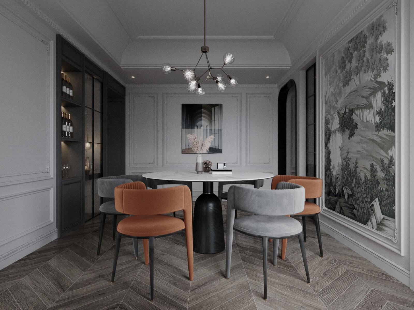 Living Room and Dining Room - 3D Model by zjls9933