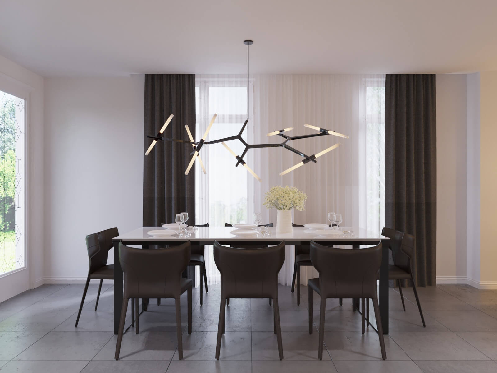 Living Room, Dining Room, and Kitchen - 3D Model by zjls9933