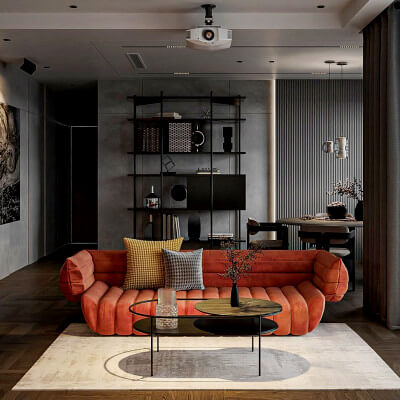 Living Room Design - 3D Model by zjls9933