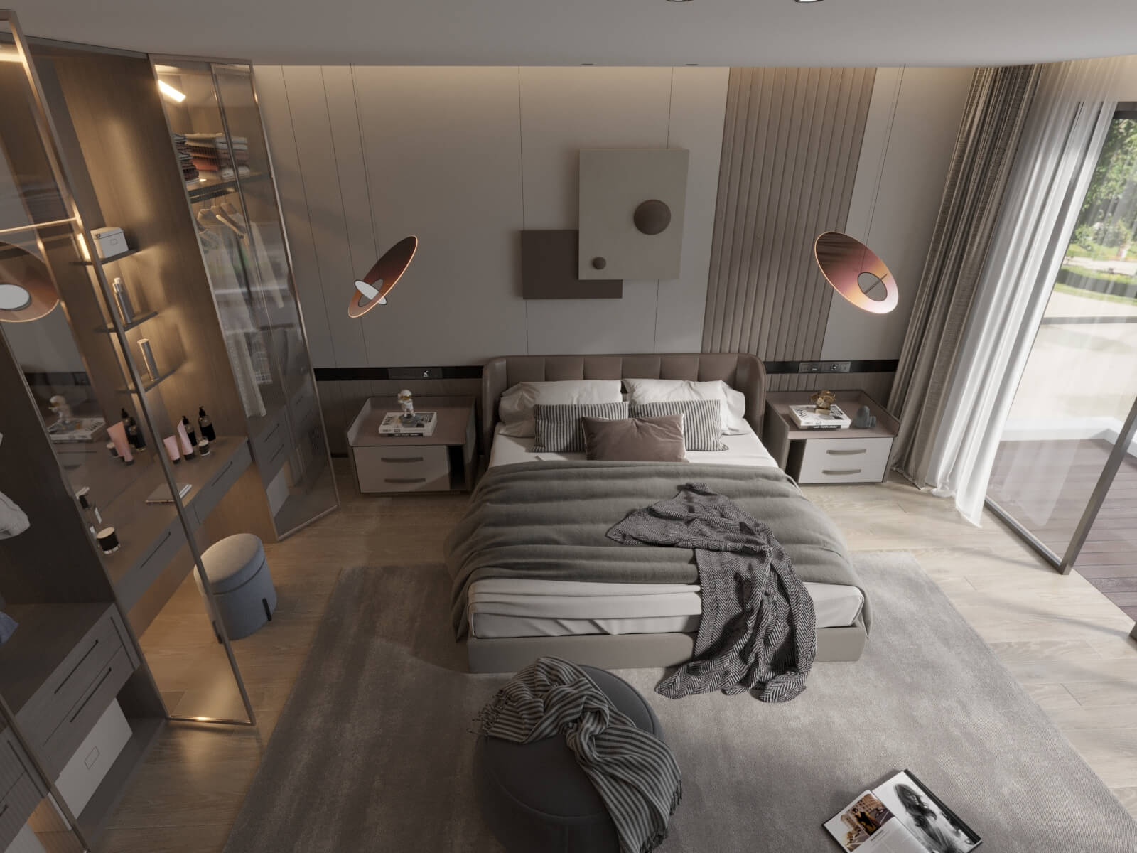Modern Interior Bedroom Design - 3D Model by zjls9933
