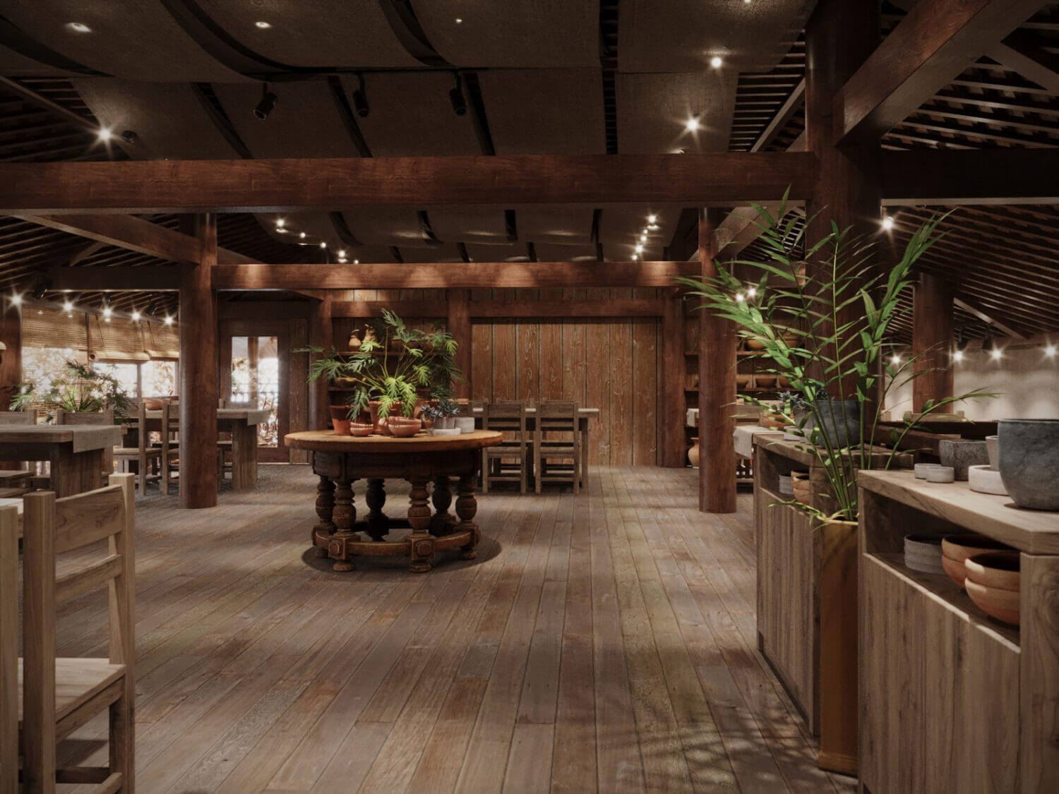 Restaurant Interior - 3D Model by zjls9933