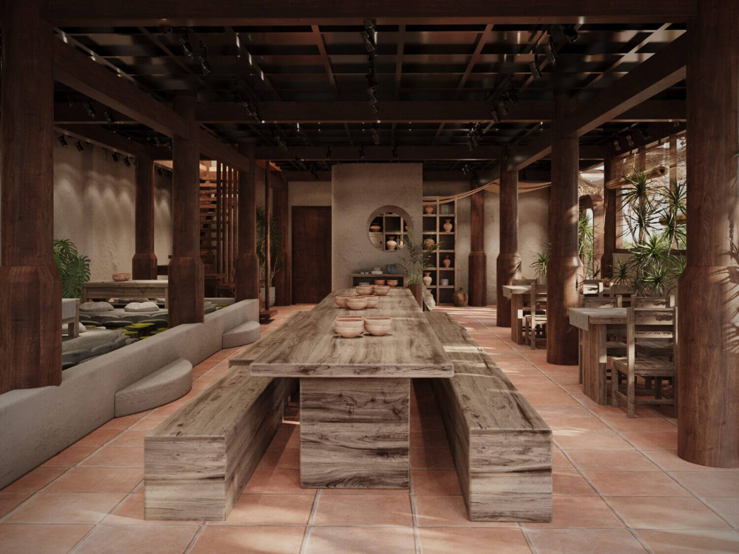 Restaurant Interior - 3D Model by zjls9933