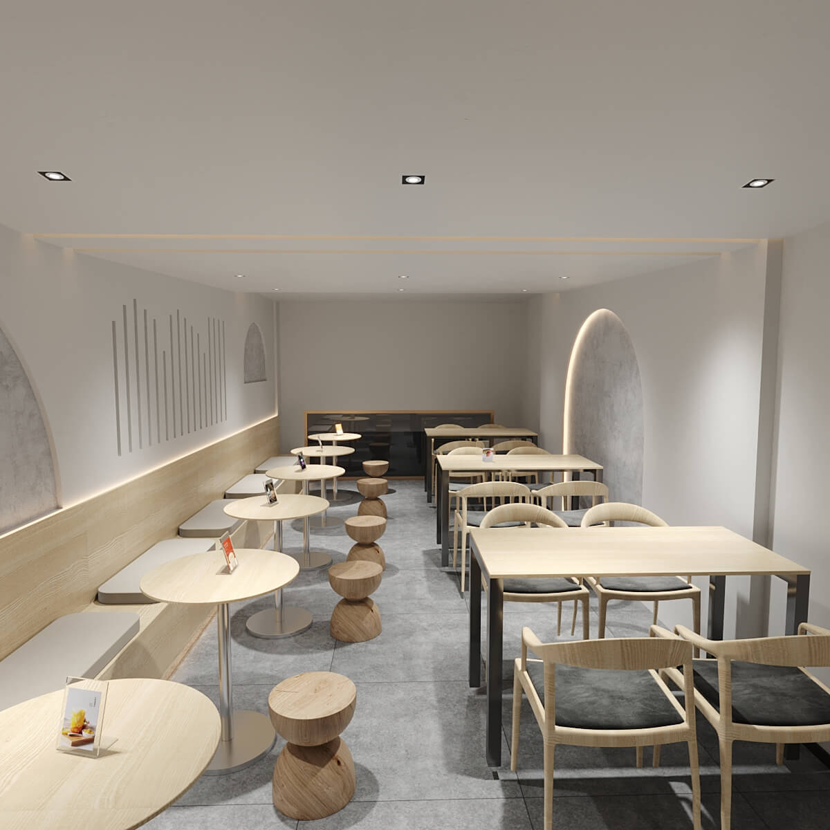 Restaurant, Coffee Shop, Milk Tea Shop - 3D Model by zjls9933