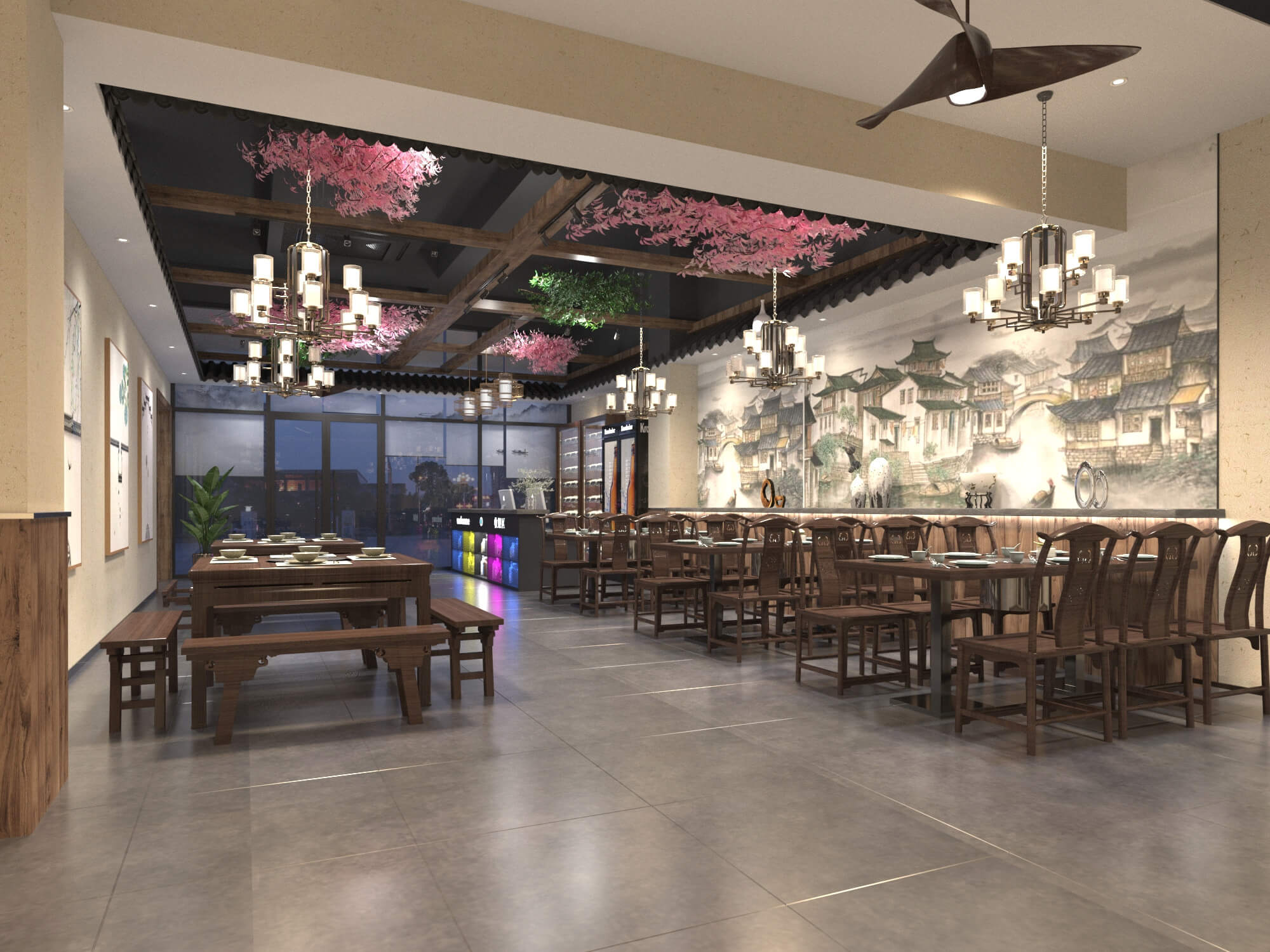 Restaurant - 3D Model by zjls9933