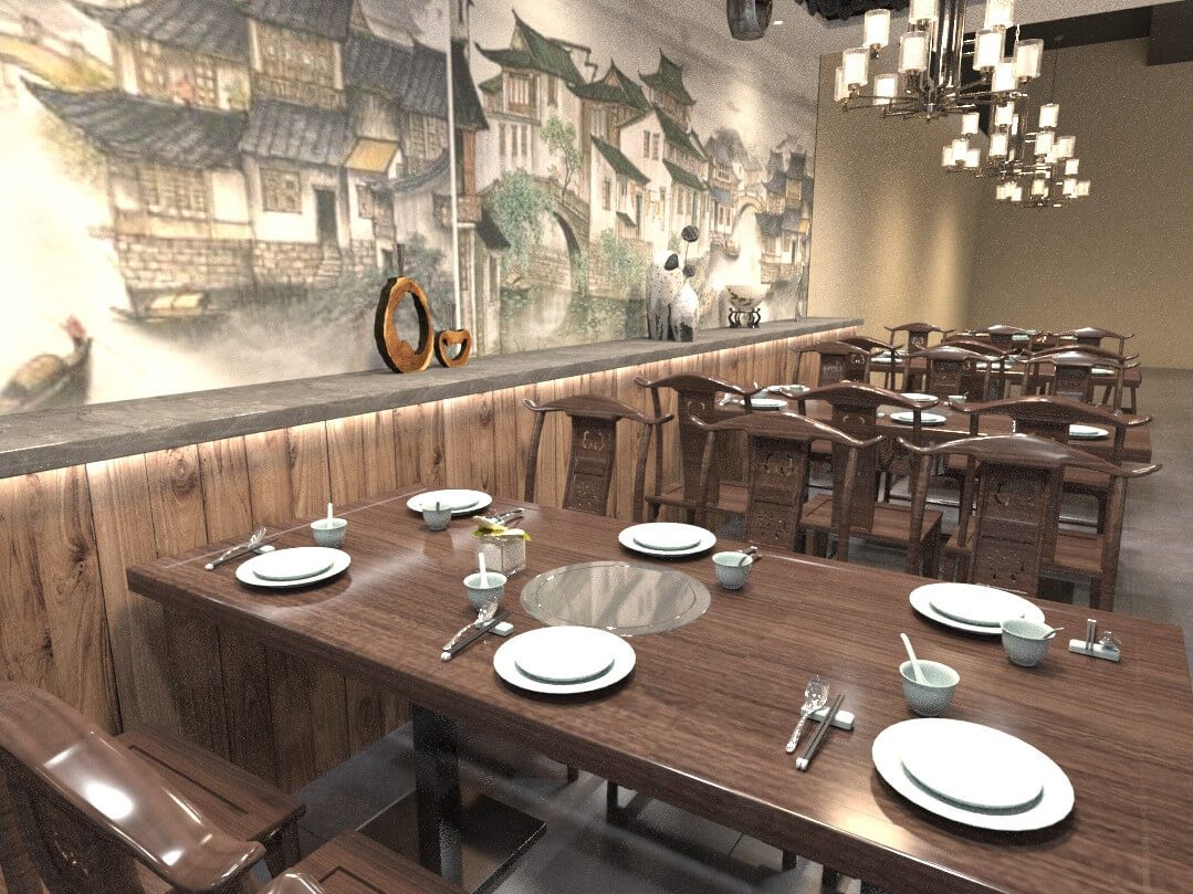 Restaurant - 3D Model by zjls9933