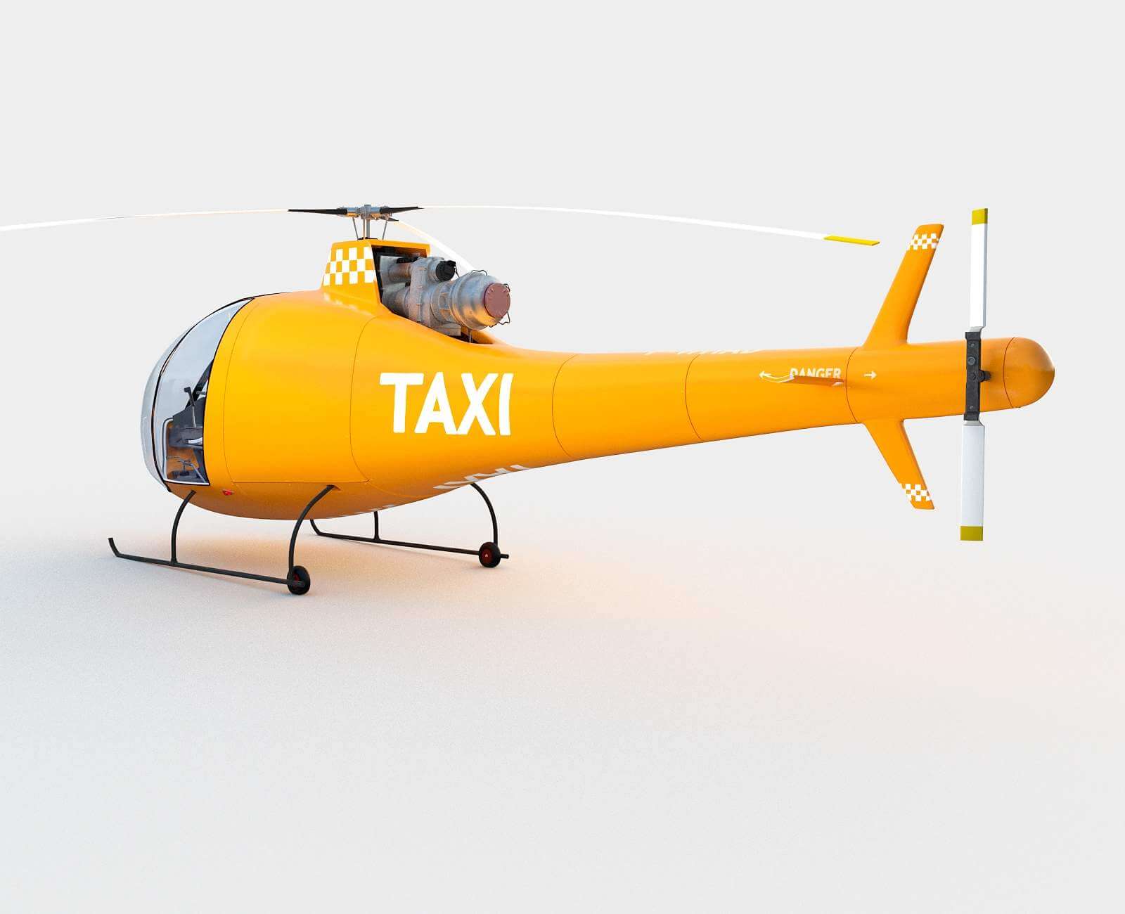 HAD1-T Helineo Taxi Helicopter 3D Model by zolty