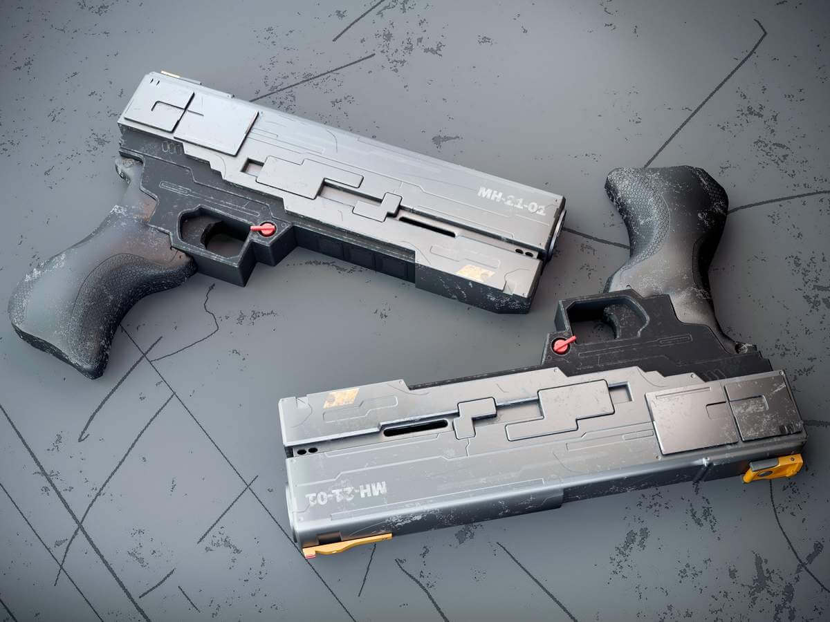 Weapon Concept - 3D Model by zolty