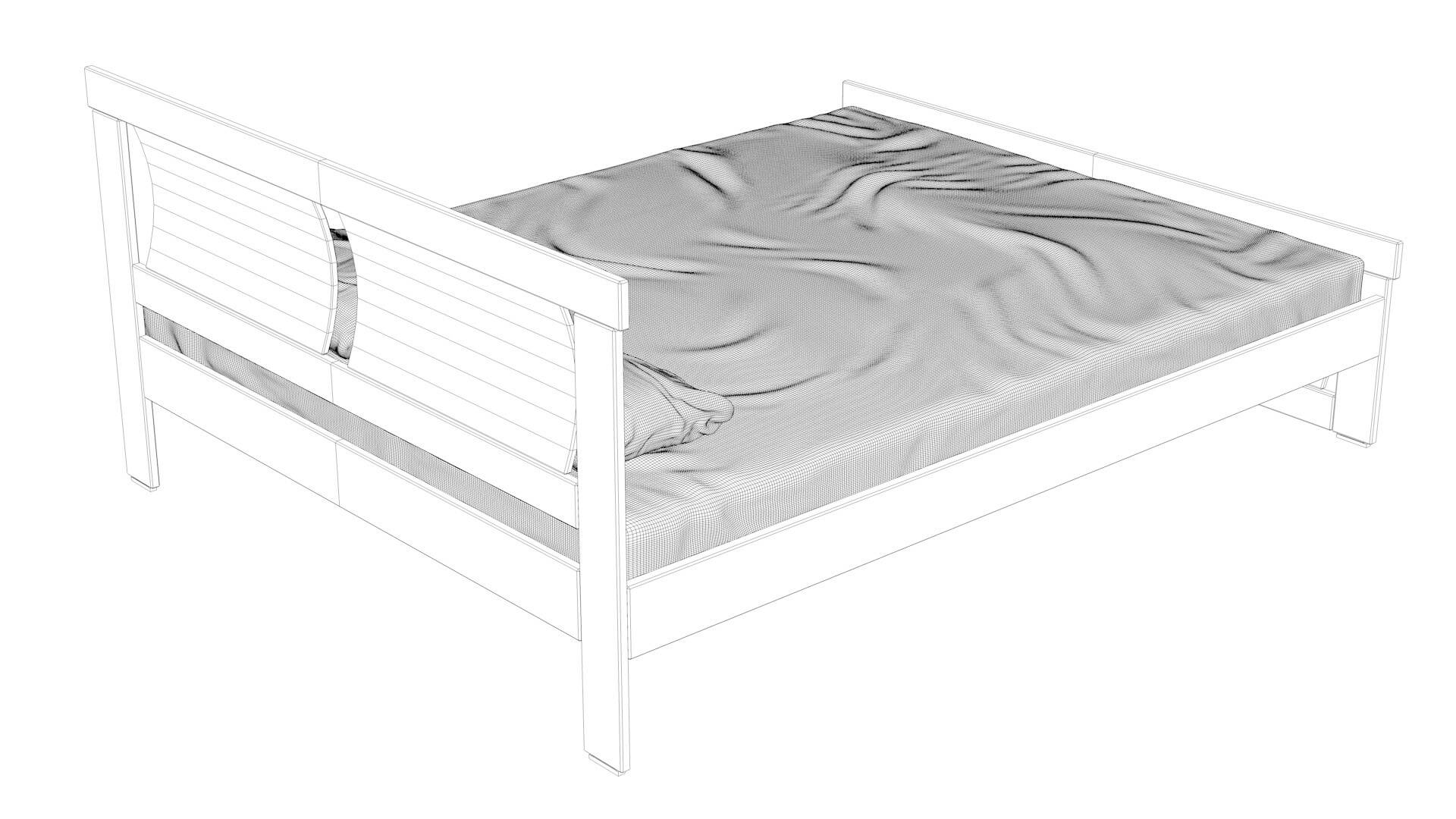 Bed 7 - 3D Model by Zombieblack