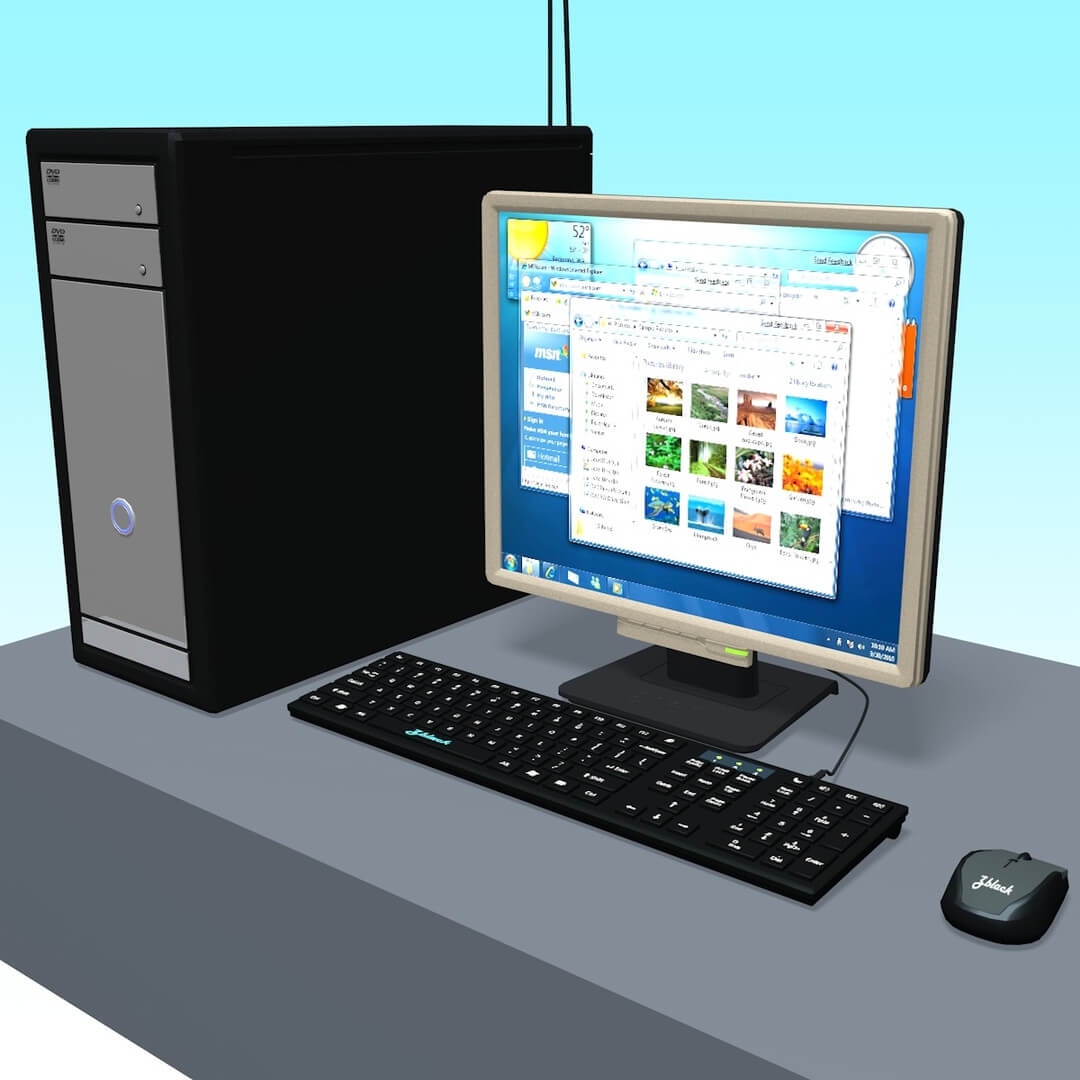 Computer - 3D Model by Zombieblack