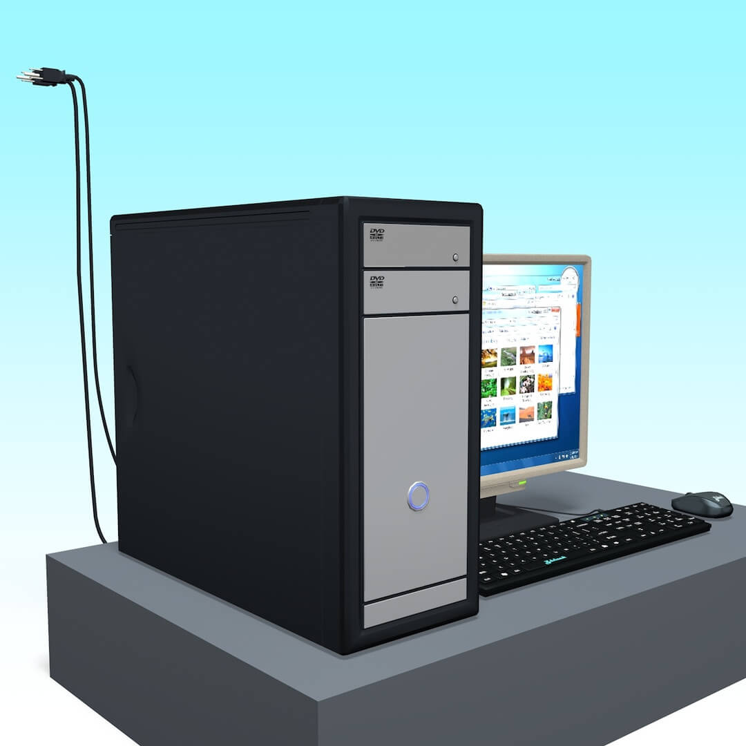 Computer - 3D Model by Zombieblack