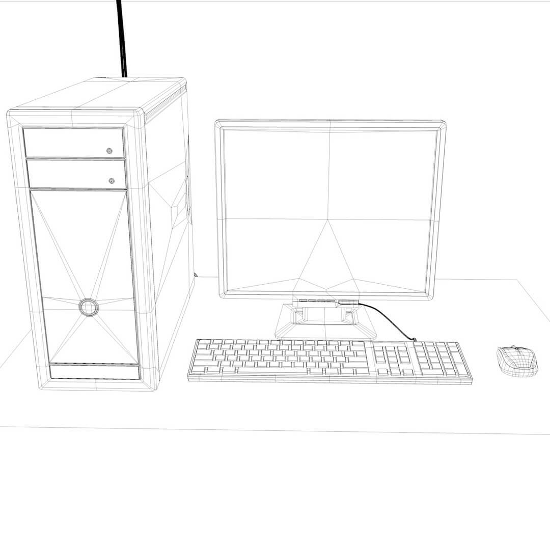 Computer - 3D Model by Zombieblack