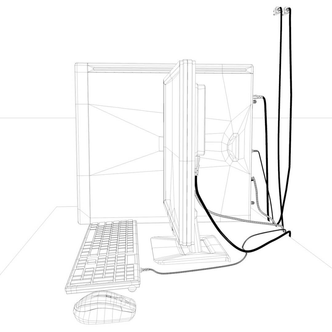 Computer - 3D Model by Zombieblack