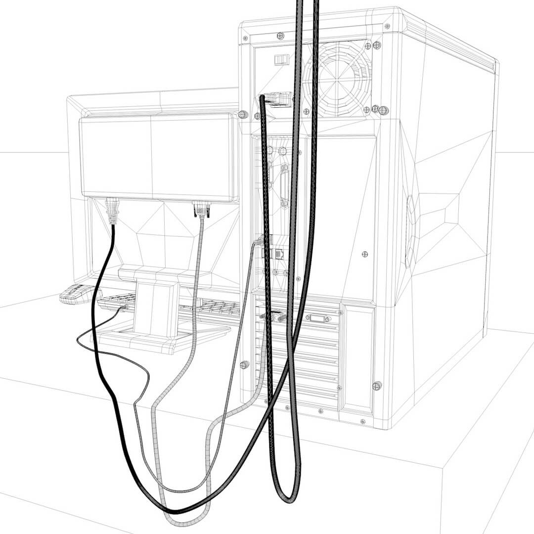 Computer - 3D Model by Zombieblack