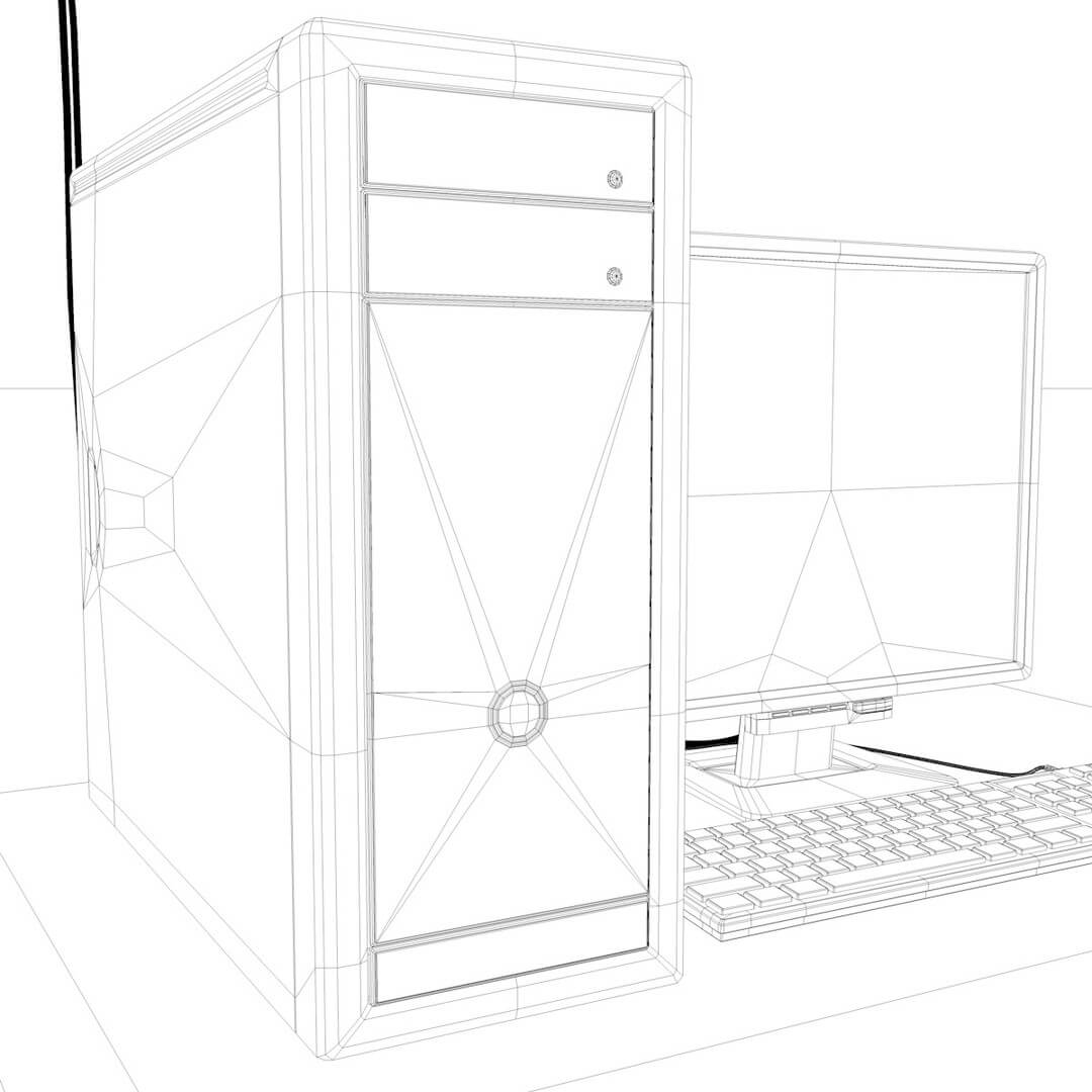 Computer - 3D Model by Zombieblack