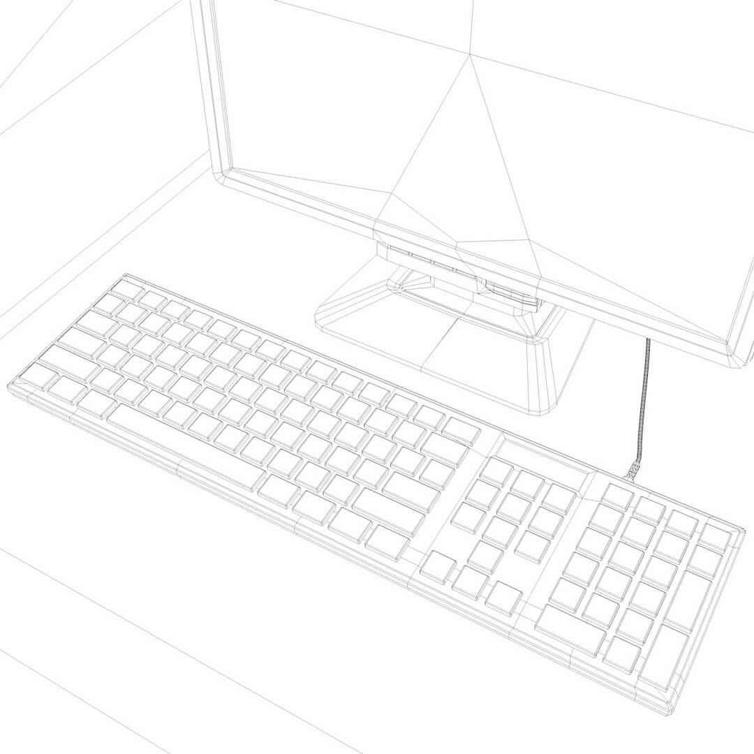 Computer - 3D Model by Zombieblack