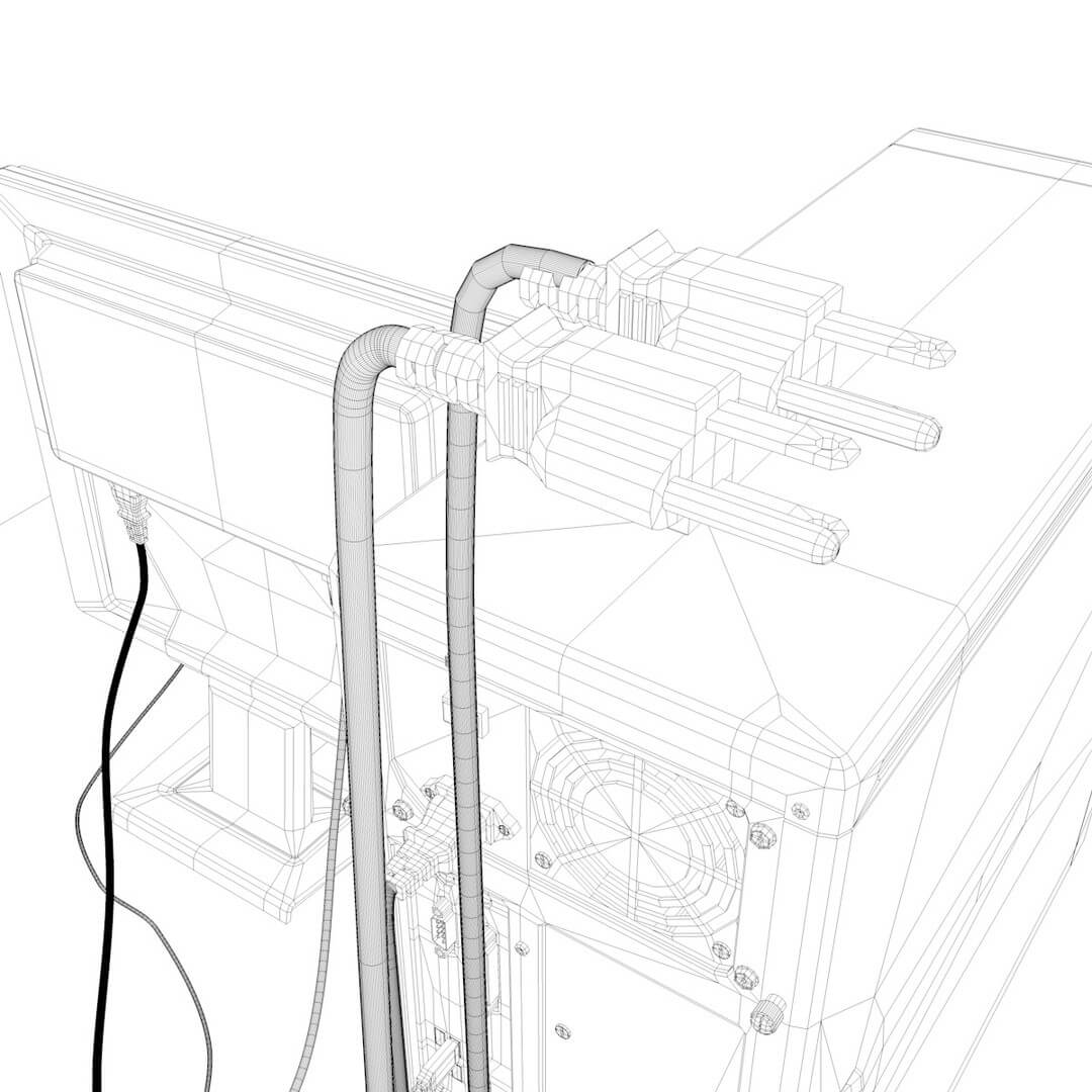 Computer - 3D Model by Zombieblack