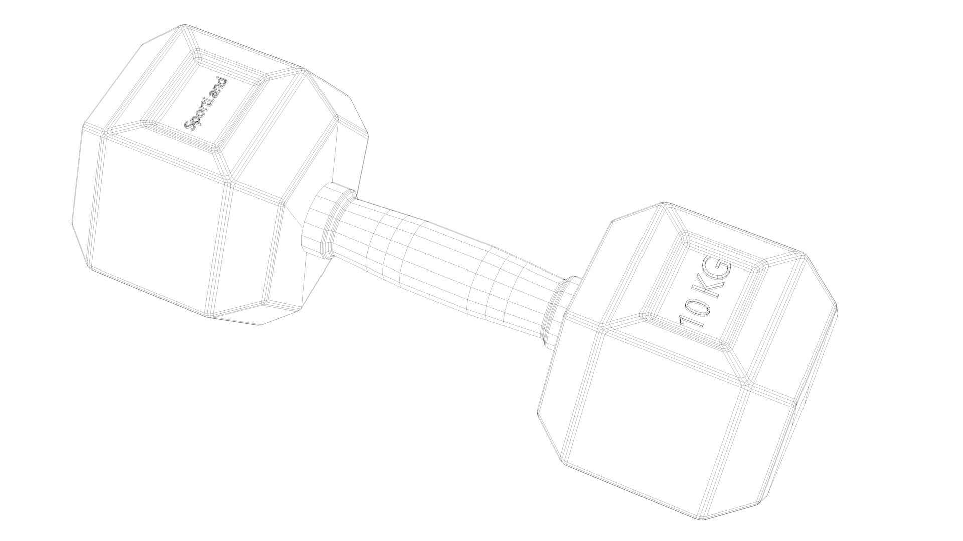 Dumbbell - 3D Model by Zombieblack